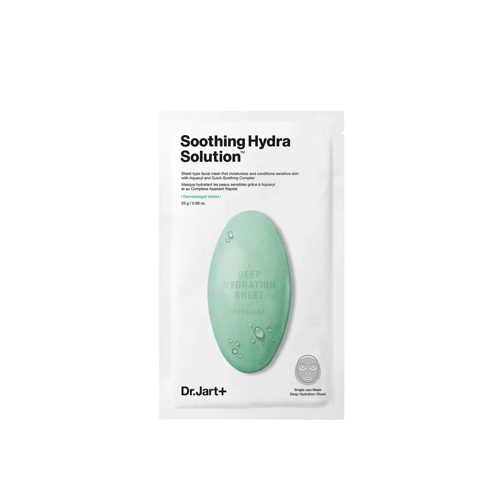 Dr.Jart+ Dermask Water Jet Soothing Hydra Solution Sheet Mask 25g (0 ...