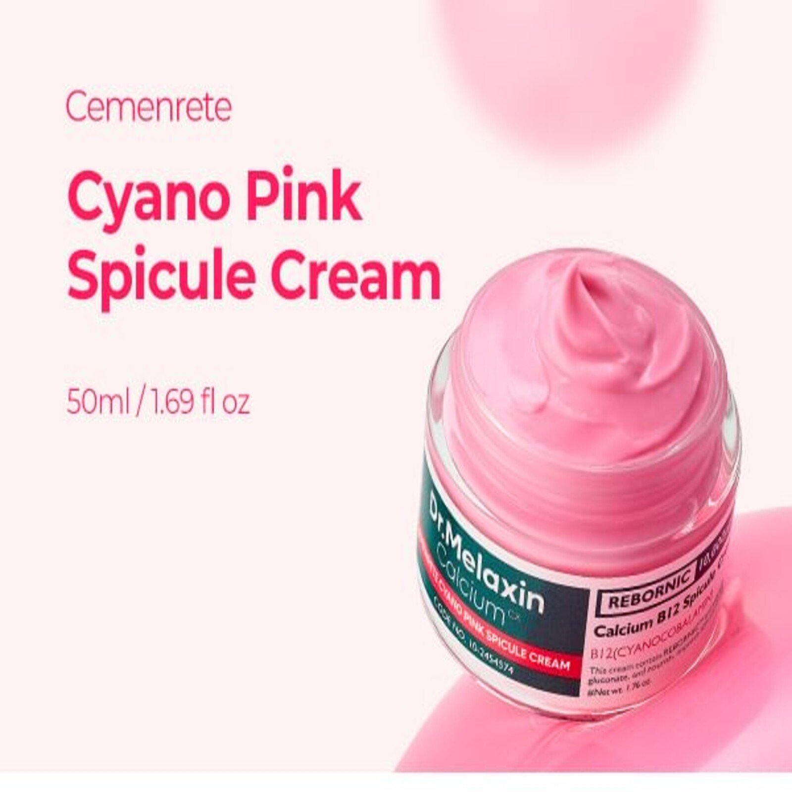 Dr.melaxin Calcium Cemenrete Cyano Pink Spicule Cream 50g Argentina