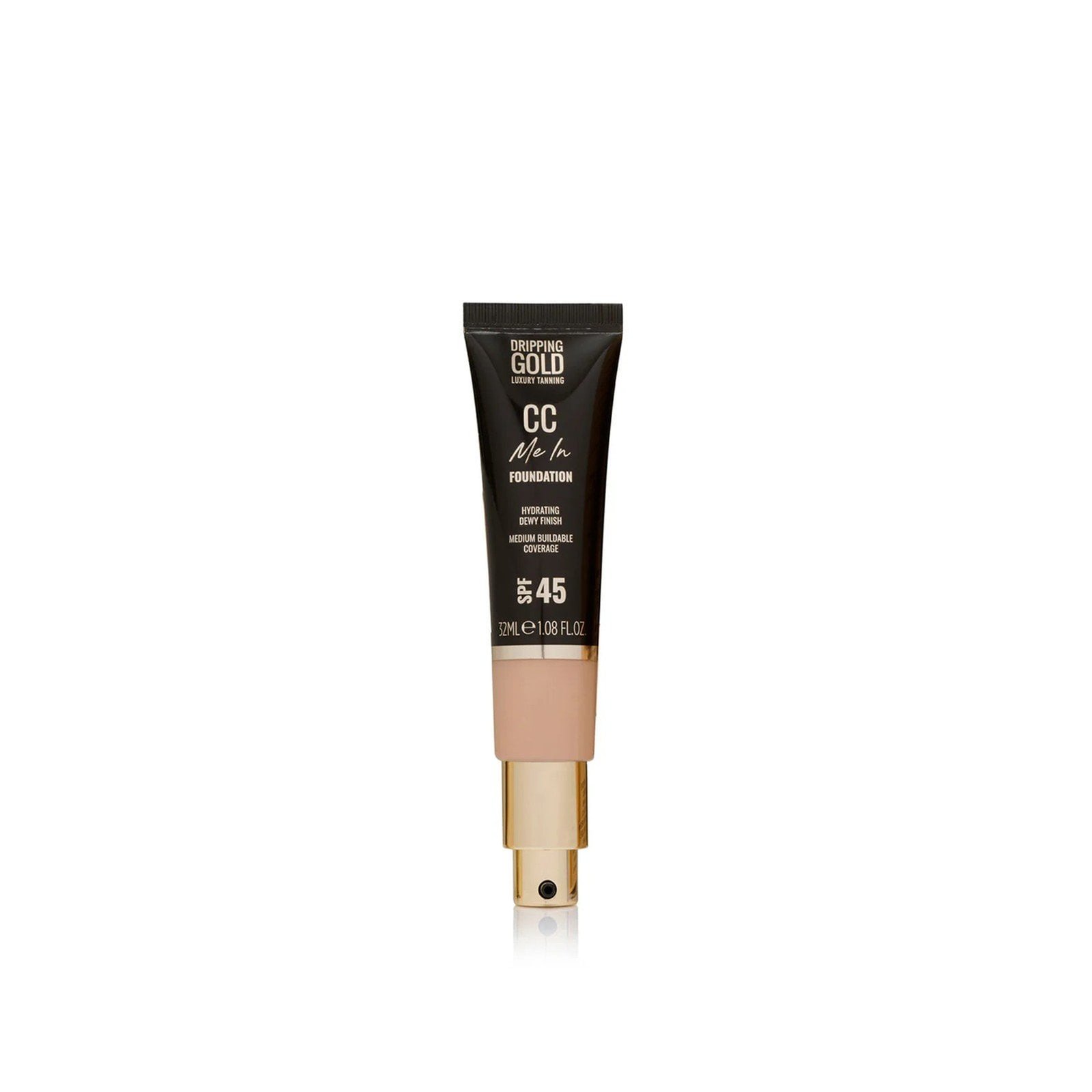 Dripping Gold Luxury Tanning CC Me In Foundation SPF45 3.5 Sand 32ml Italy