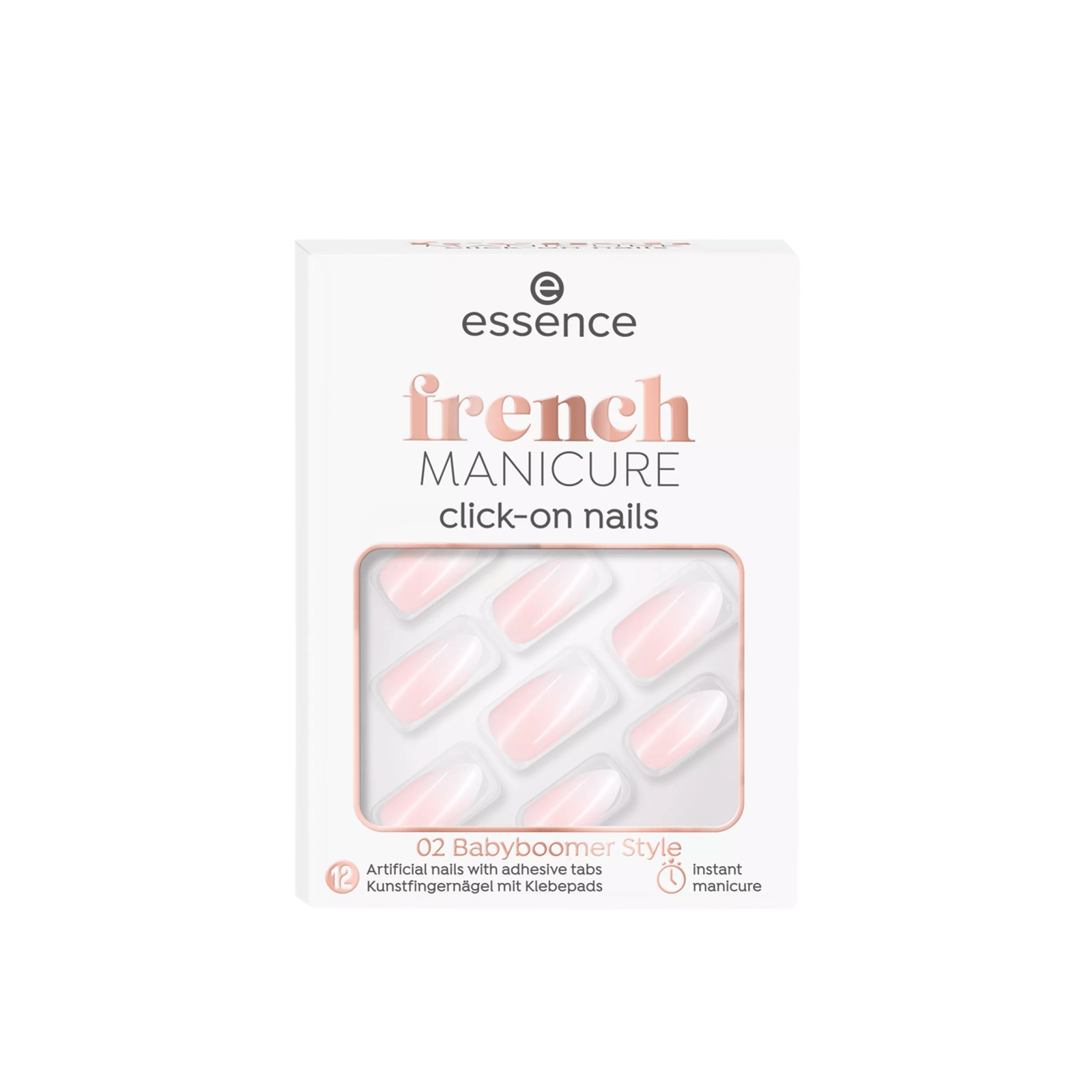 essence French Manicure Click-On Nails USA