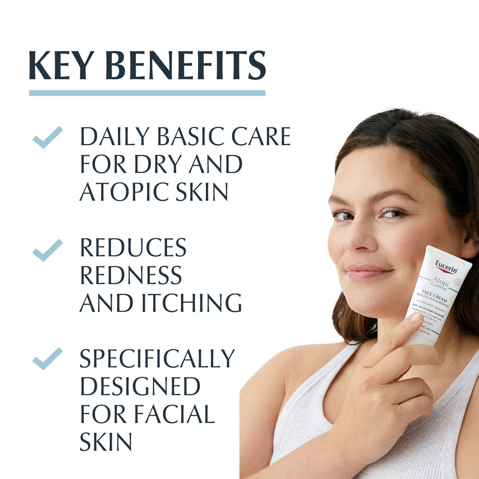 Eucerin Ato Control Face Cream 50 ml. ผลิตภัณฑ์ตัวเดียวกันกับ Eucerin ...