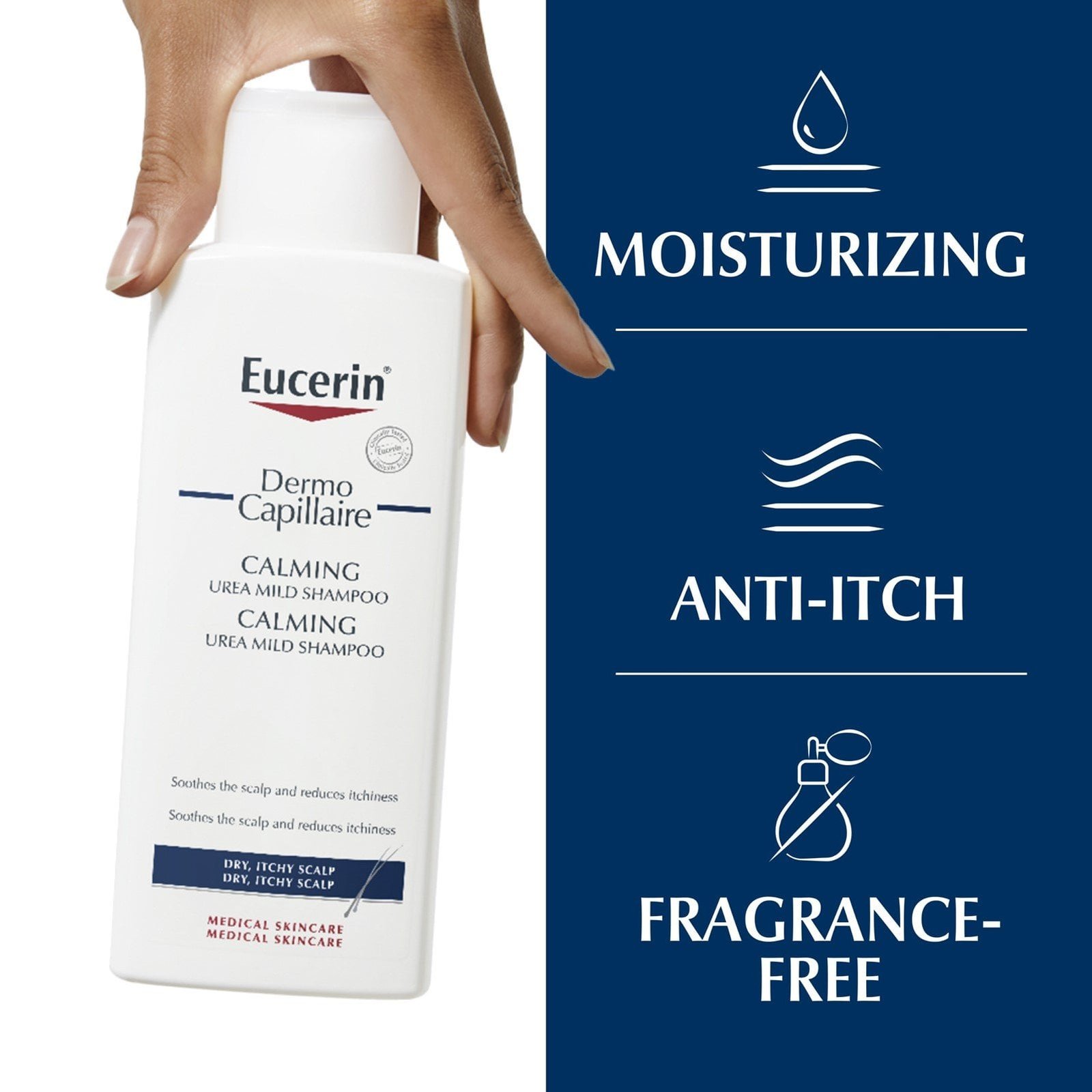 Eucerin DermoCapillaire Calming Urea Shampoo 250ml USA