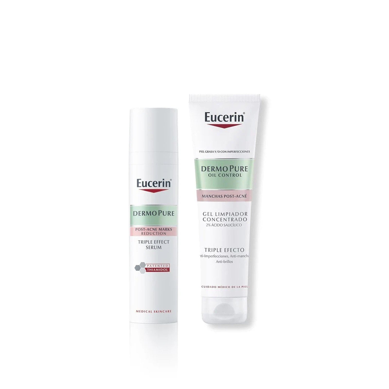 Eucerin DERMOPURE Oil Control Triple Effect Serum 40ml + Cleansing Gel ...