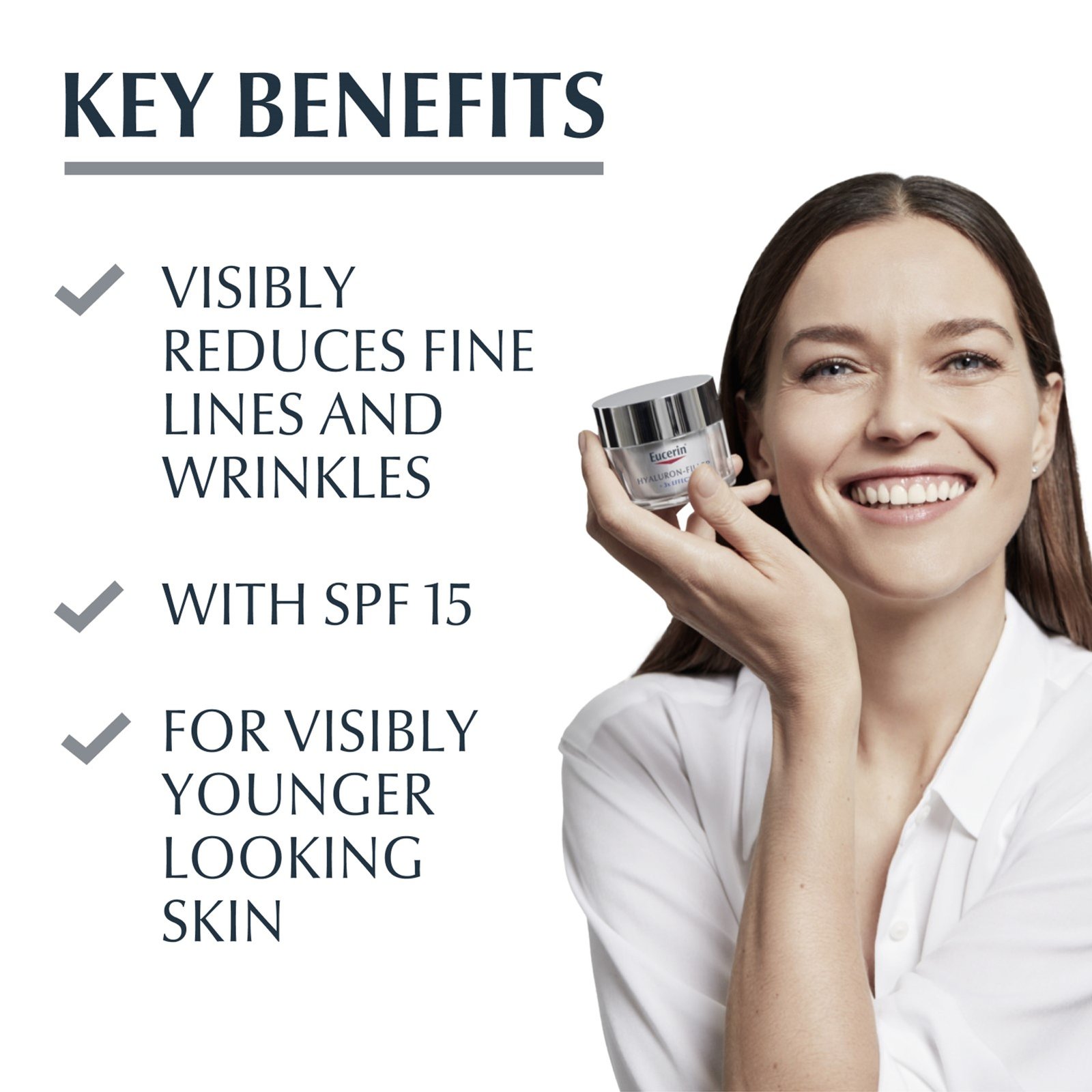 Eucerin Hyaluron-Filler 3x Effect Day Cream Dry Skin SPF15 50ml Philippines