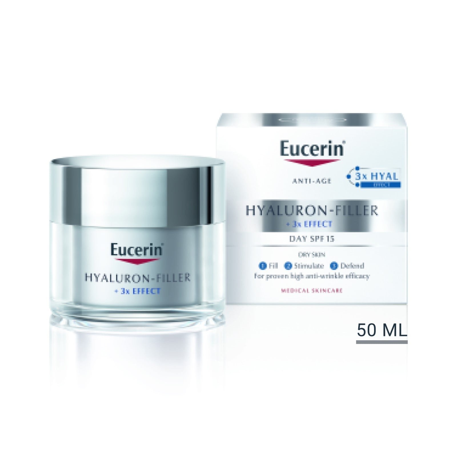 Eucerin Hyaluron-Filler 3x Effect Day Cream Dry Skin SPF15 50ml Philippines