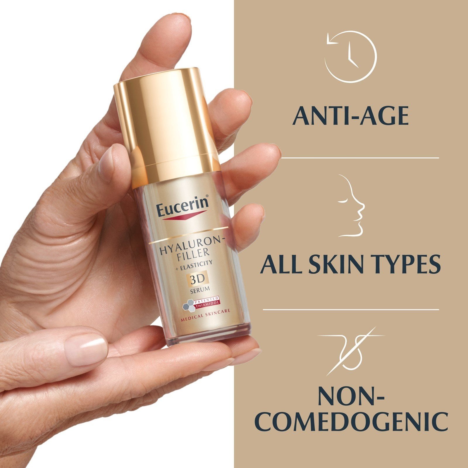 Eucerin Hyaluron-Filler + Elasticity 3D Serum Anti-Aging 30Ml Perú