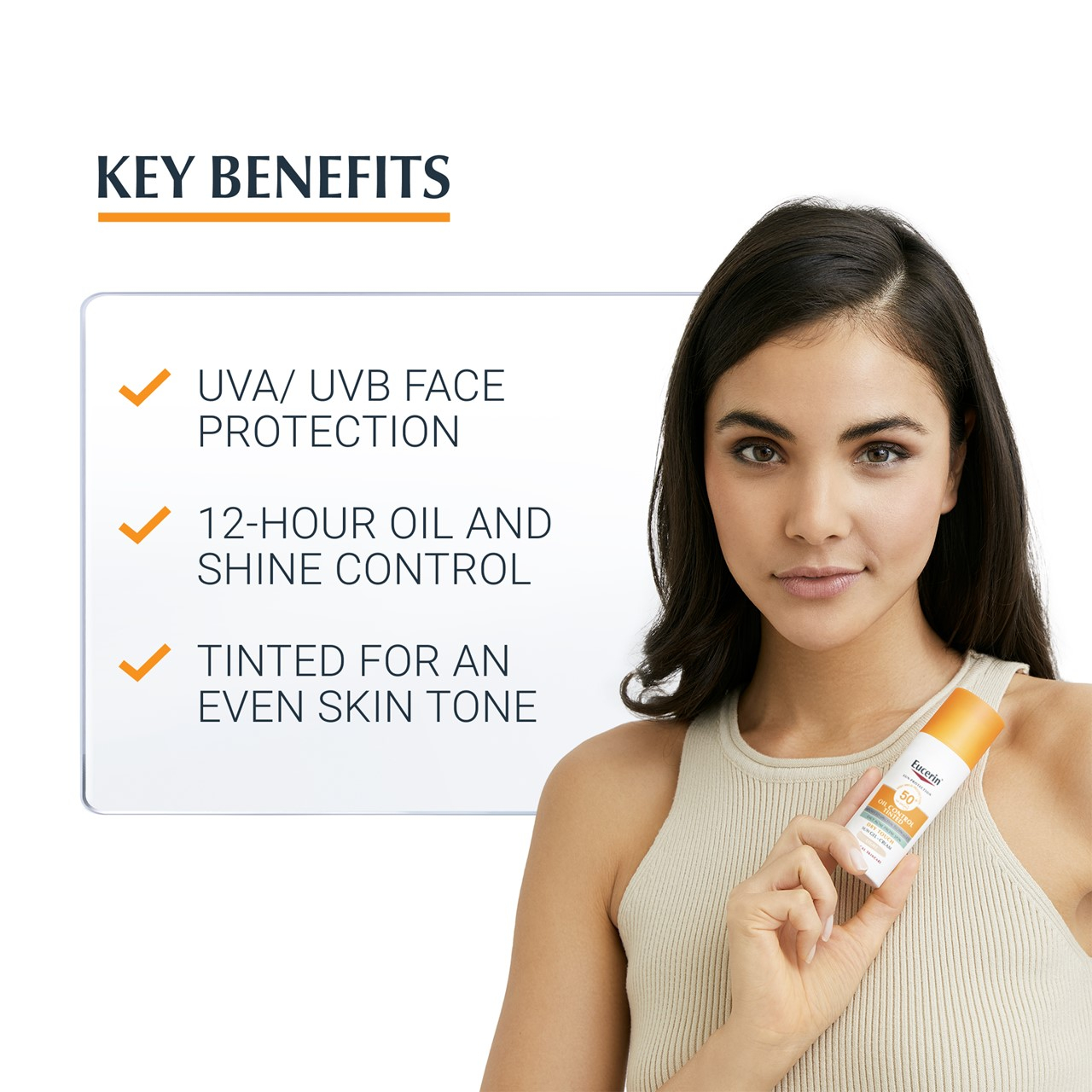 Eucerin Sun Oil Control Tinted Gel-Cream Dry Touch Spf50+ Slovensko