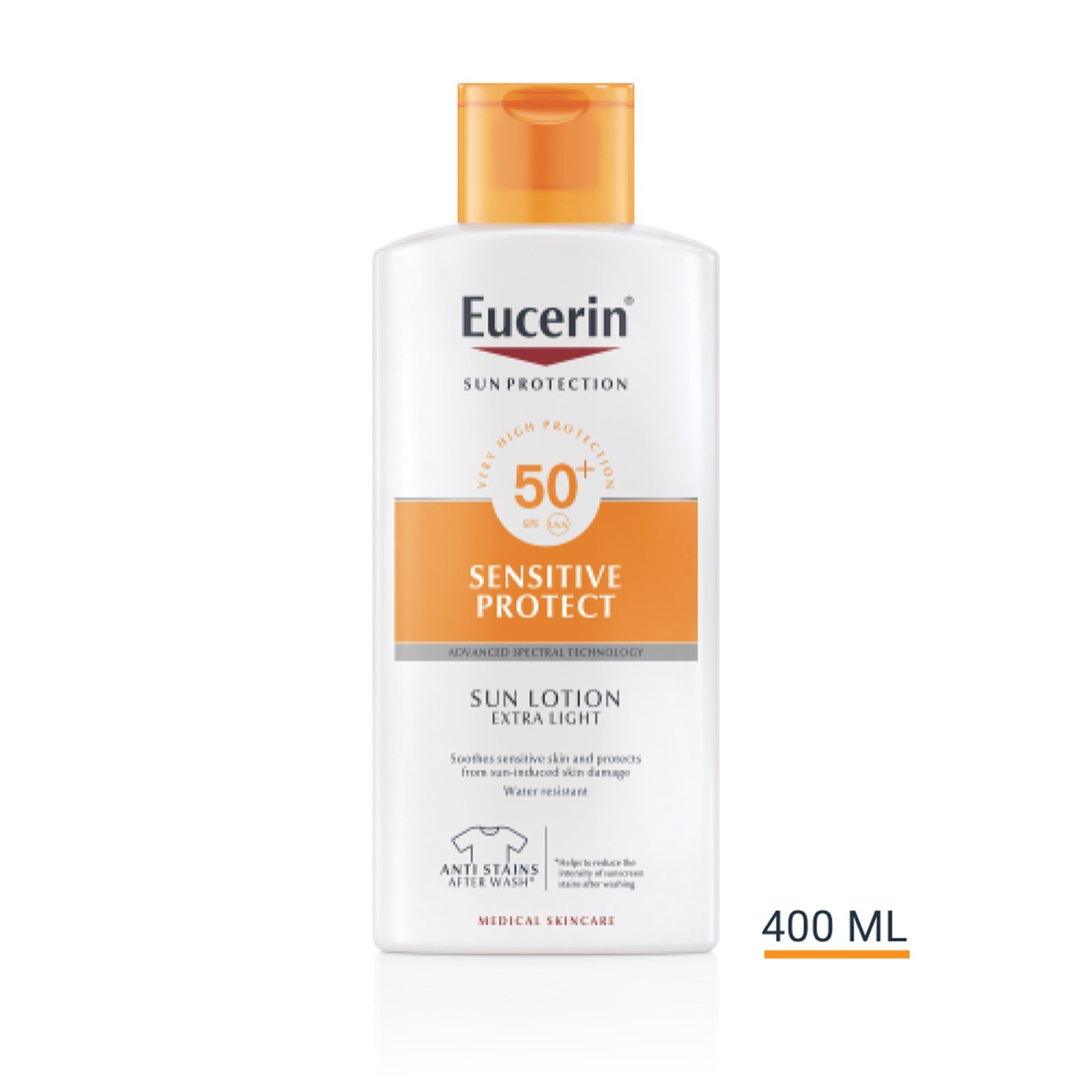 Eucerin Sun Sensitive Protect Sun Lotion Extra Light SPF50+ 400ml (13 ...