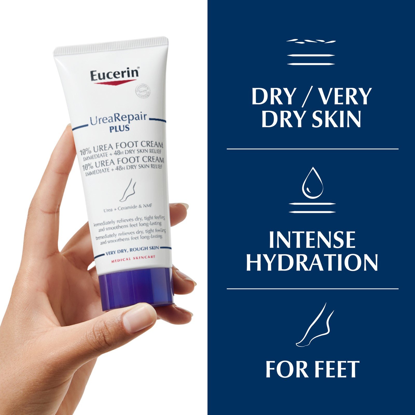 Eucerin UreaRepair Plus Foot Cream 10% Urea 100ml