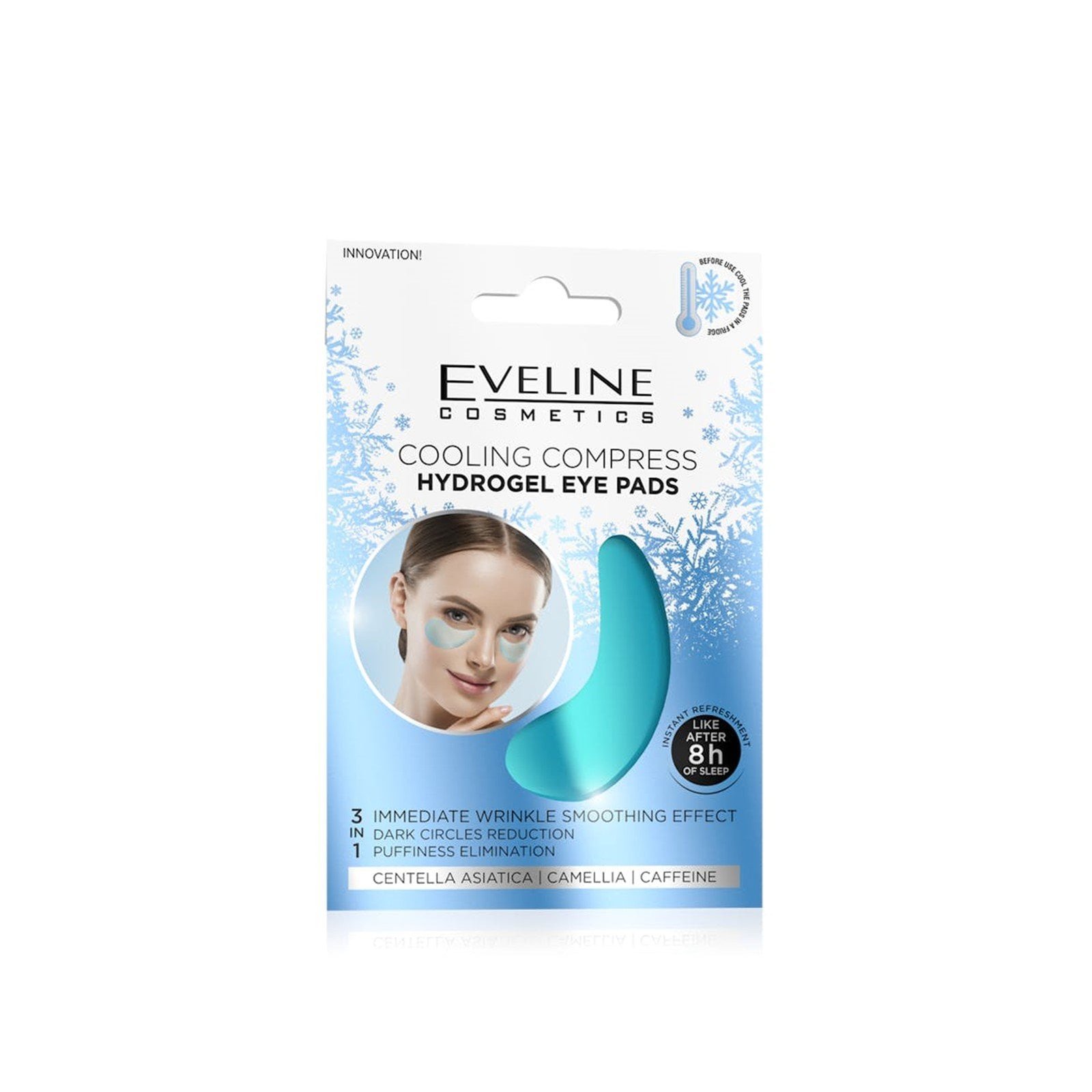 Eveline Cosmetics Cooling Compress 3-In-1 Hydrogel Eye Pads x2 Russia