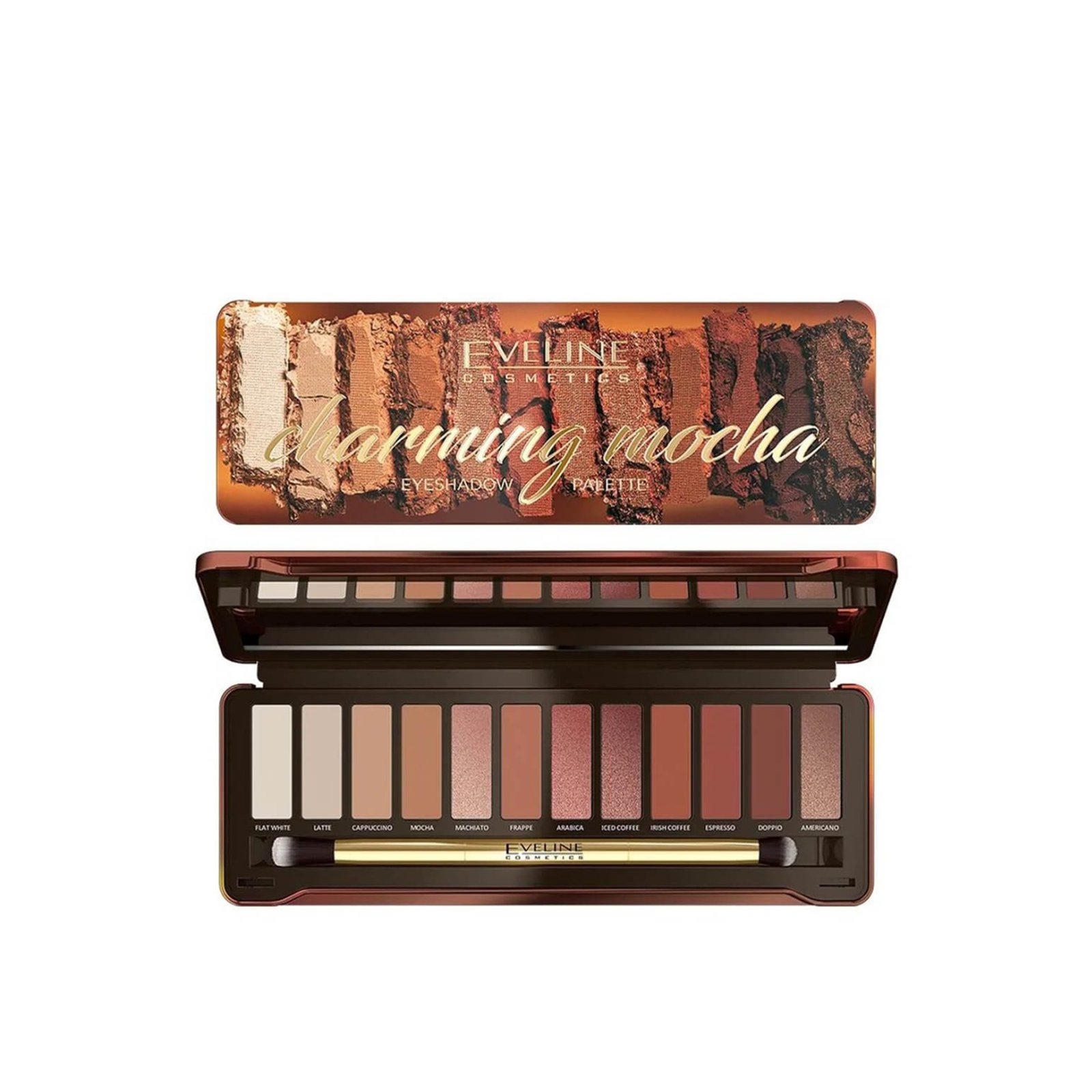 Buy Eveline Cosmetics Eyeshadow Palette Charming Mocha 12g · South Korea