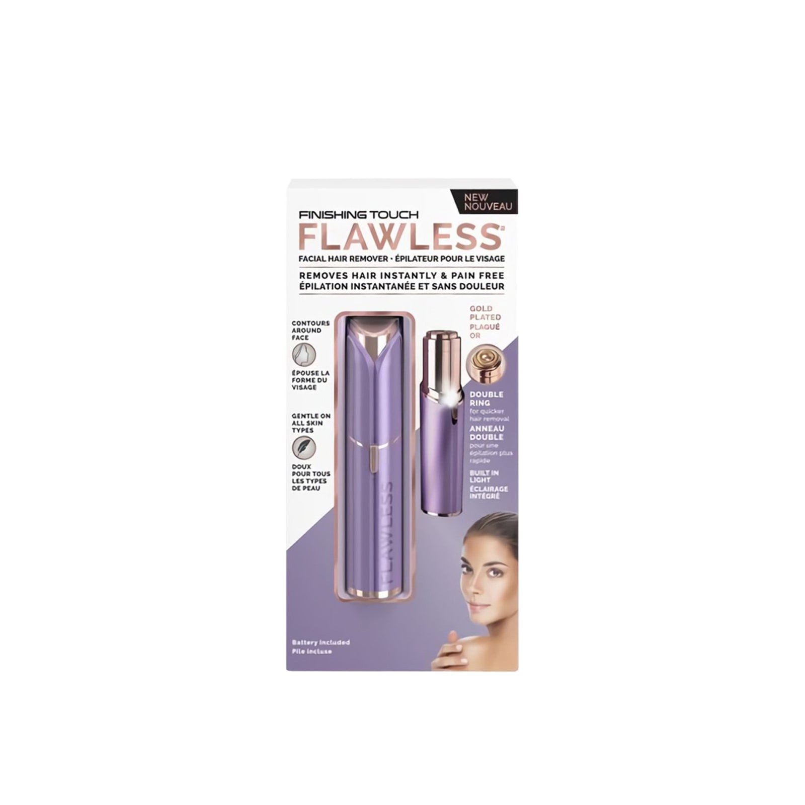 Finishing Touch Flawless™ Facial Hair Remover Lavender USA
