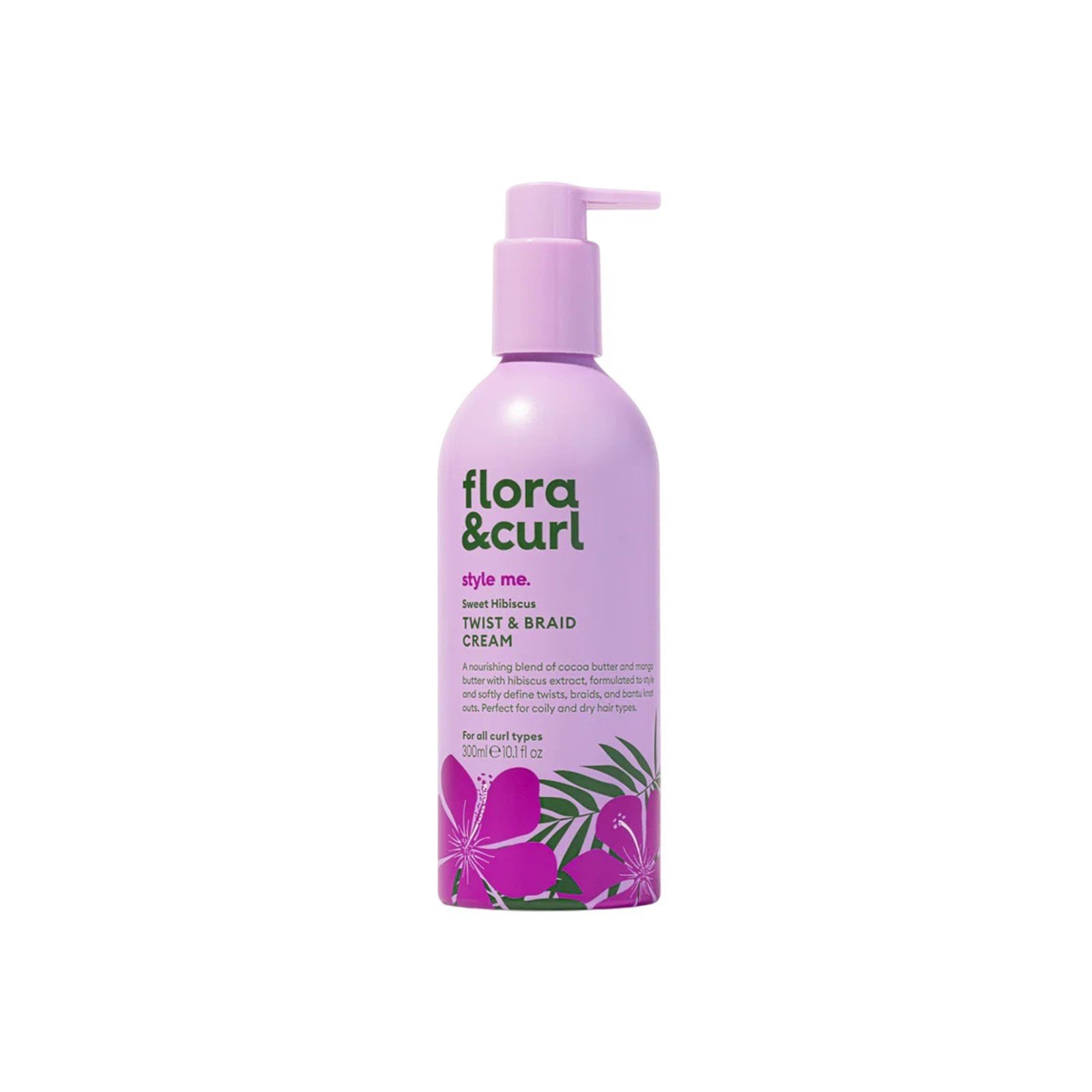 Flora & Curl style me. Sweet Hibiscus Twist & Braid Cream 300ml Australia
