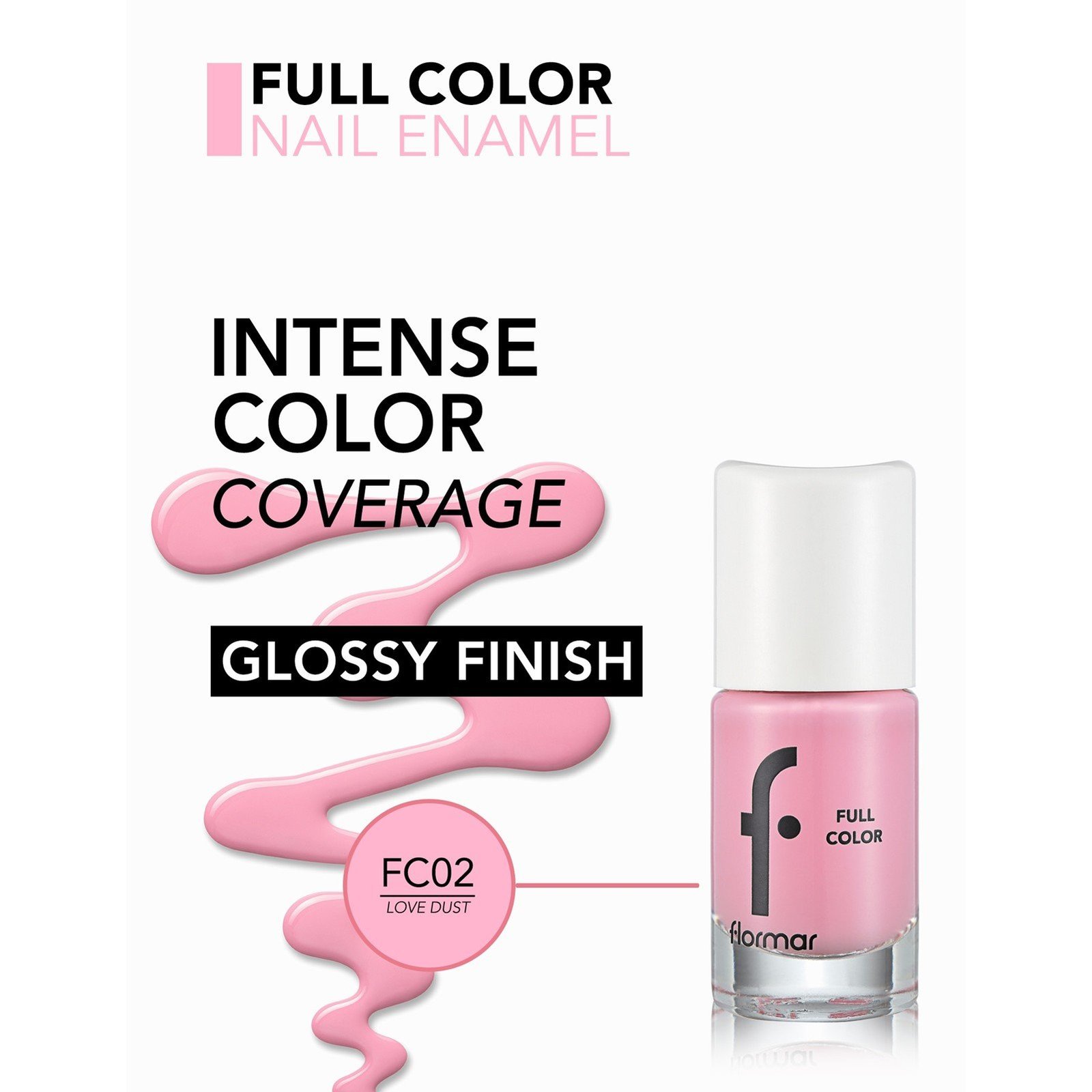 Flormar Full Color Nail Enamel 02 Love Dust 8ml Lietuva