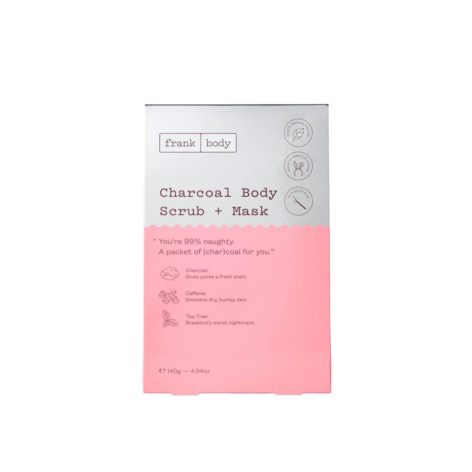 Frank Body Charcoal Body Scrub + Mask 140g Philippines