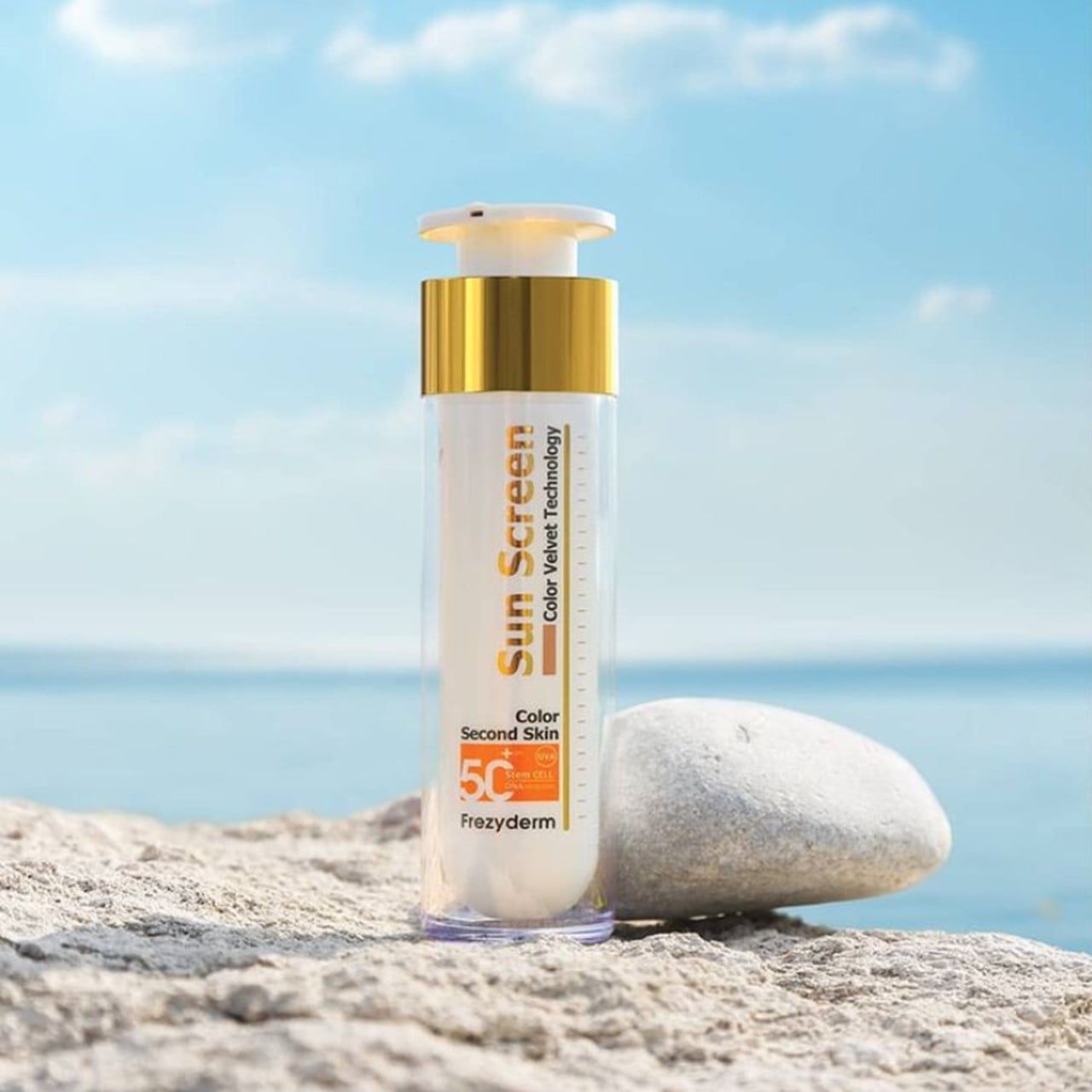 Frezyderm Sunscreen Color Velvet Face SPF50+ Tinted Sunscreen 50ml USA