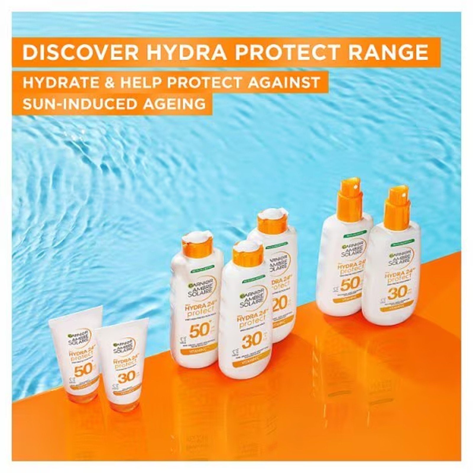 Garnier Ambre Solaire Hydra 24h Protect Very High Protection Milk SPF50 ...