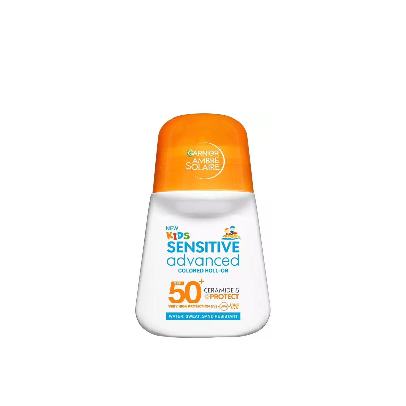 Garnier Ambre Solaire Kids Advanced Sensitive Colored Roll-On SPF50 ...