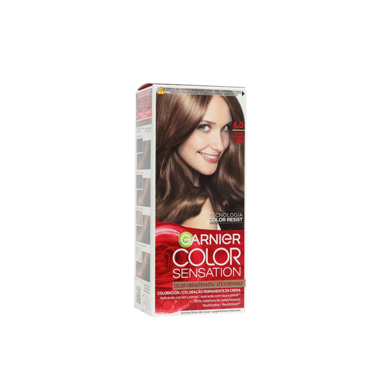 Garnier Color Sensation Permanent Hair Dye 6.0 Precious Dark Blond ...