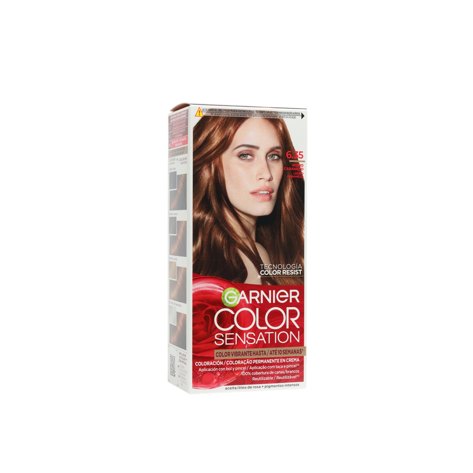 Garnier Color Sensation Permanent Hair Dye 6.35 Caramel Blond USA