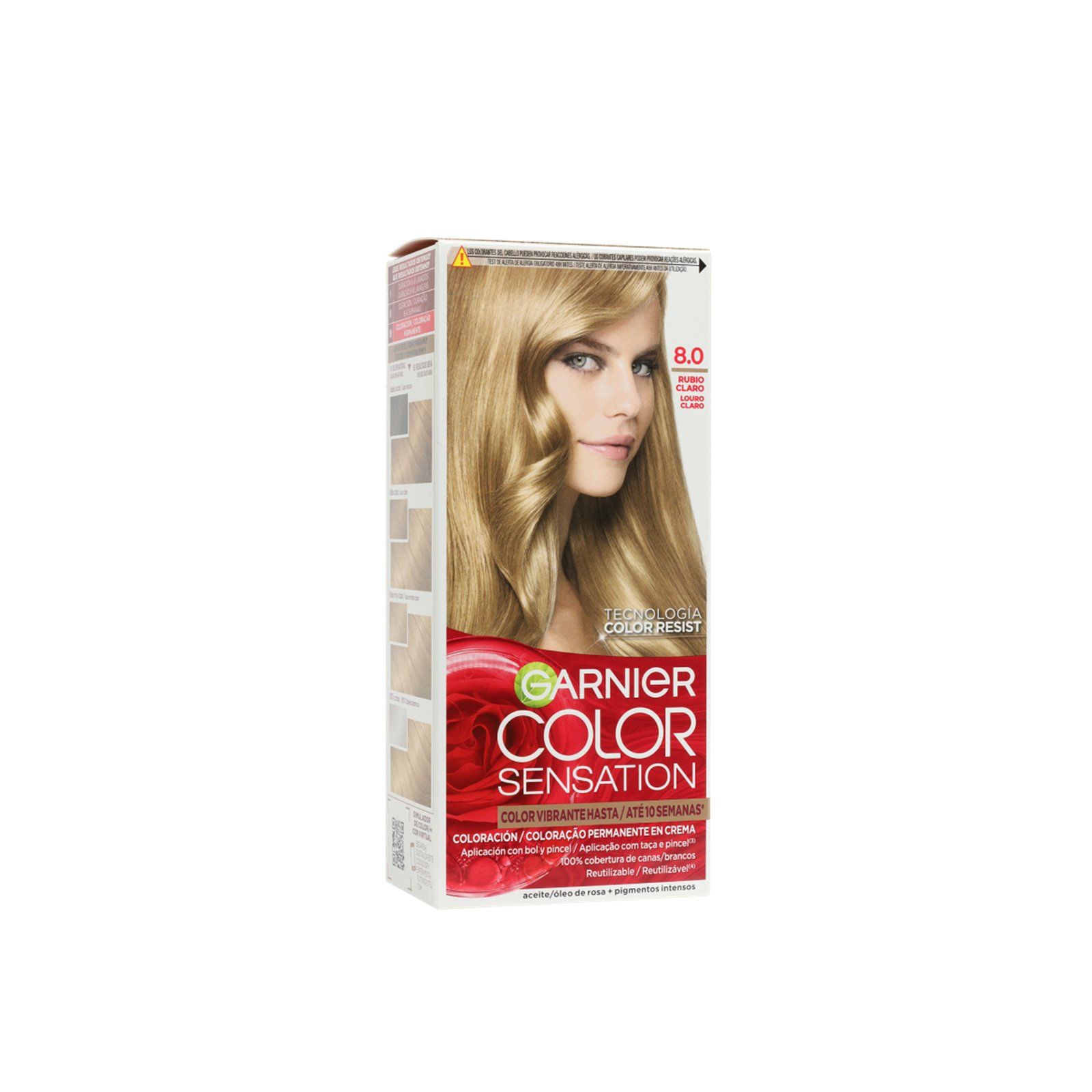 Garnier Color Sensation Permanent Hair Dye 8.0 Light Blonde Slovensko