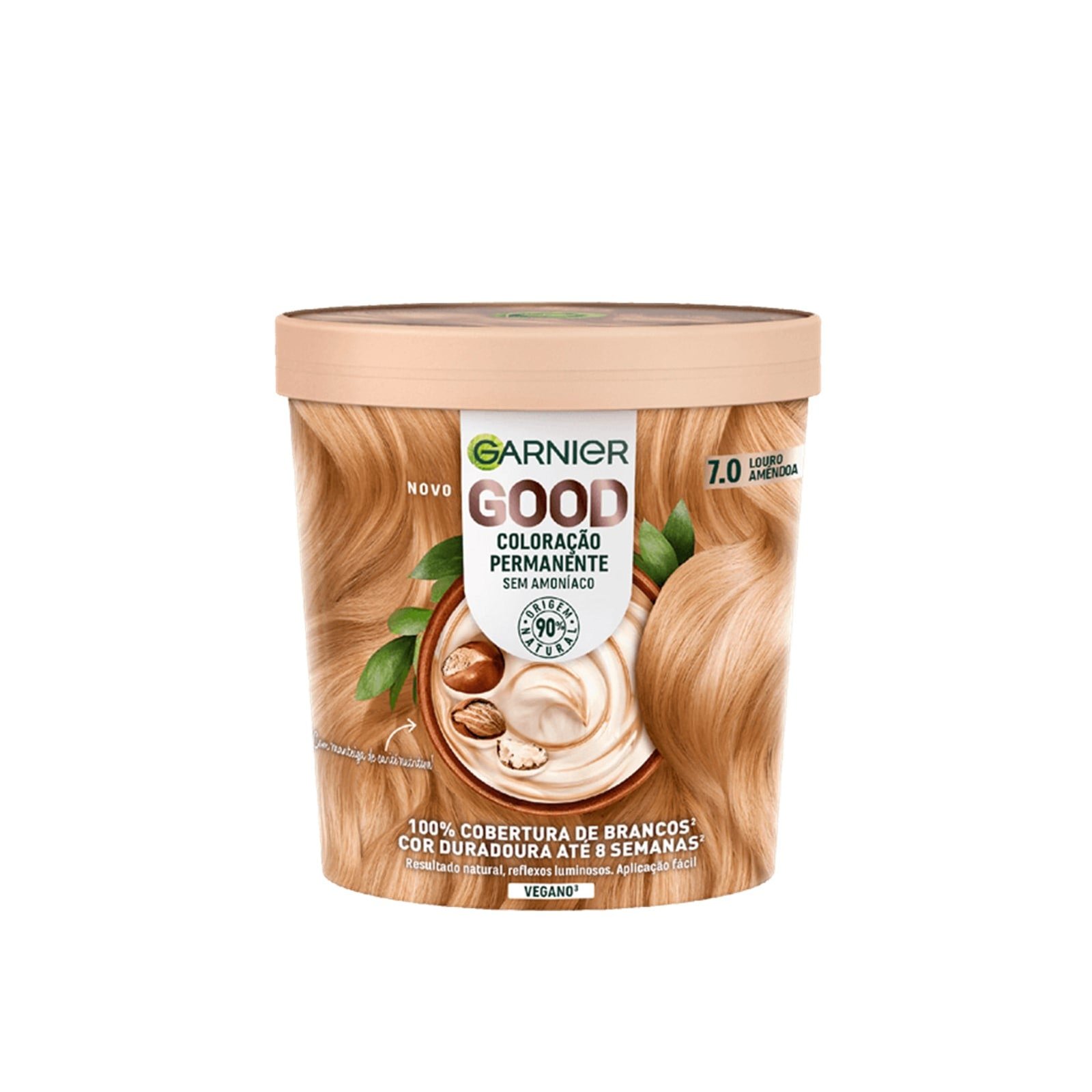 Garnier Good Permanent Hair Dye 7.0 Almond Creme Dark Blond USA