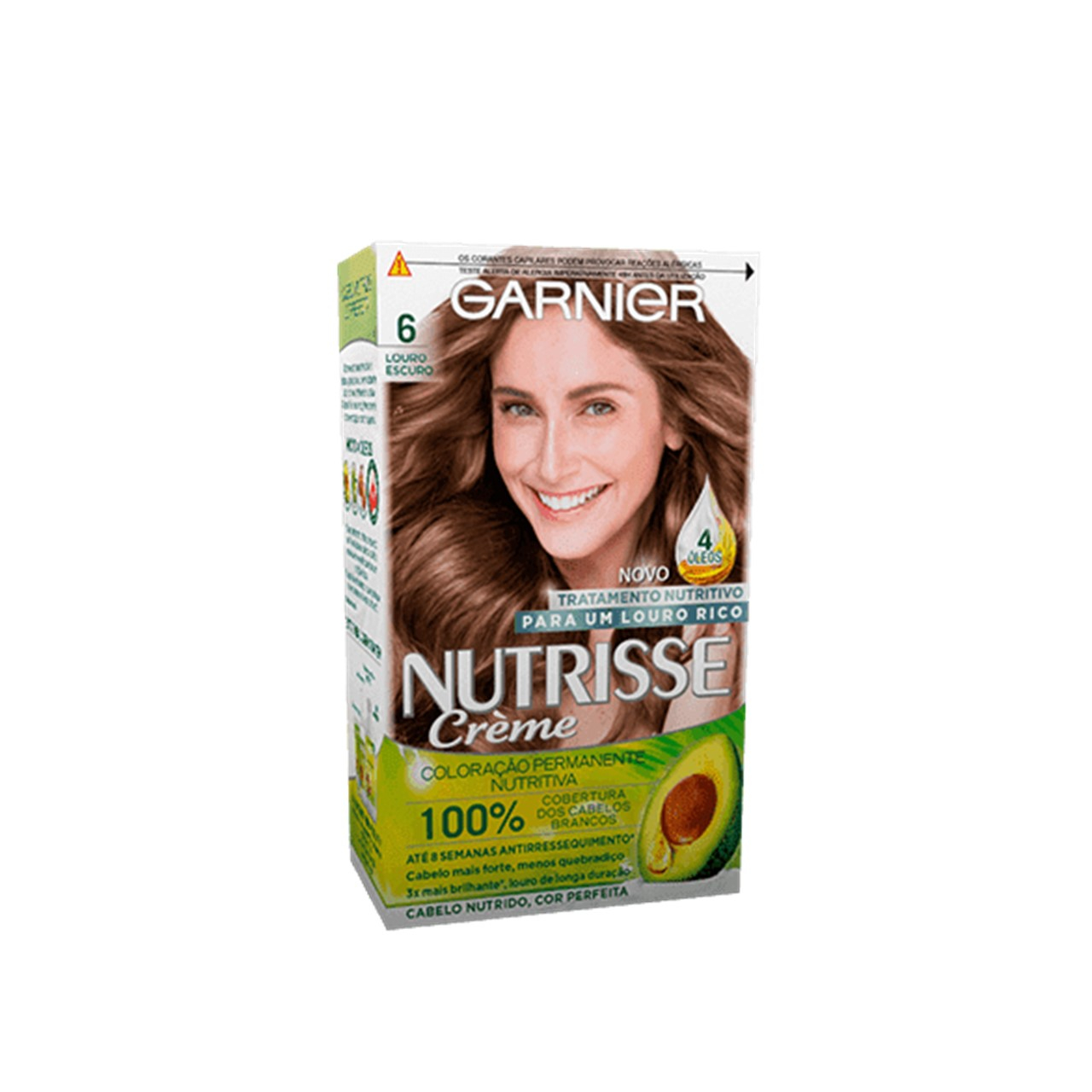 Garnier Nutrisse Crème Permanent Hair Dye 6 Light Brown Suisse