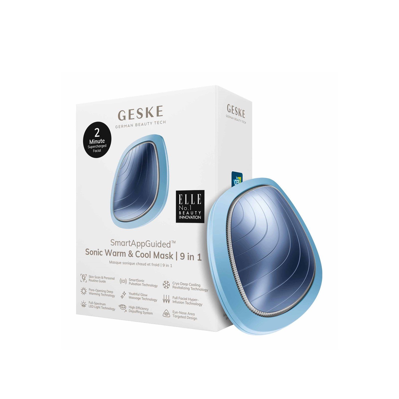 GESKE Sonic Warm & Cool Mask 9-In-1 Aquamarine Japan