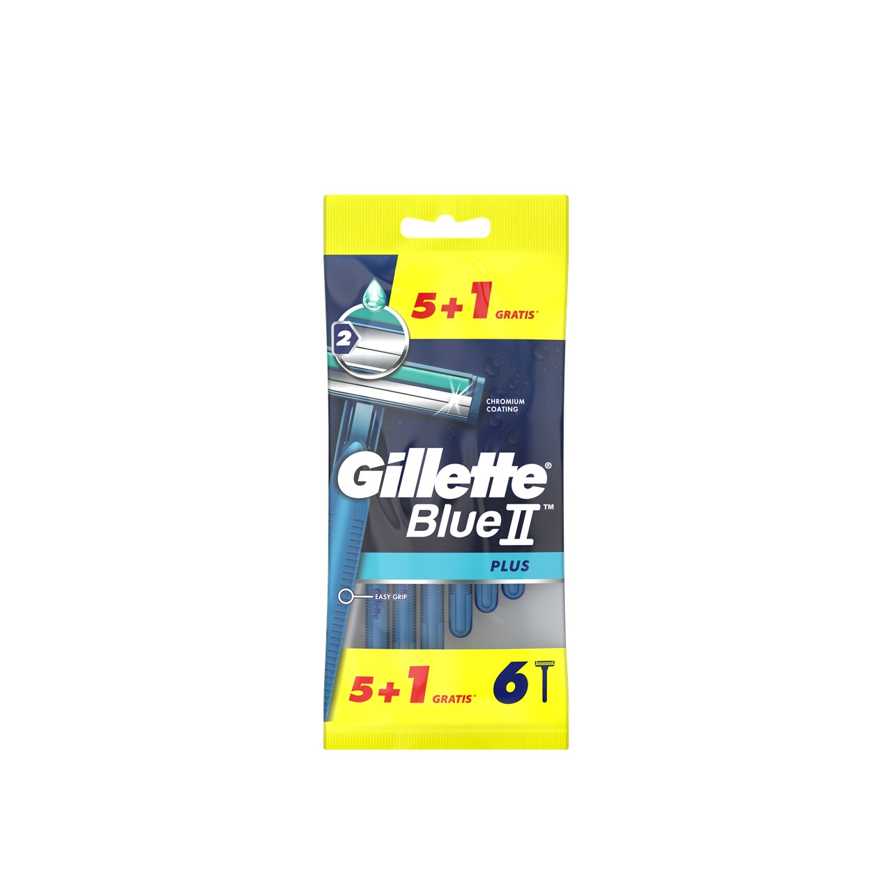 Gillette Blue II Plus Disposable Razors x6 Australia