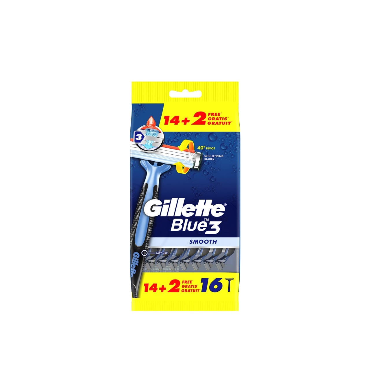 Gillette Blue3 Smooth Disposable Razors x16 India