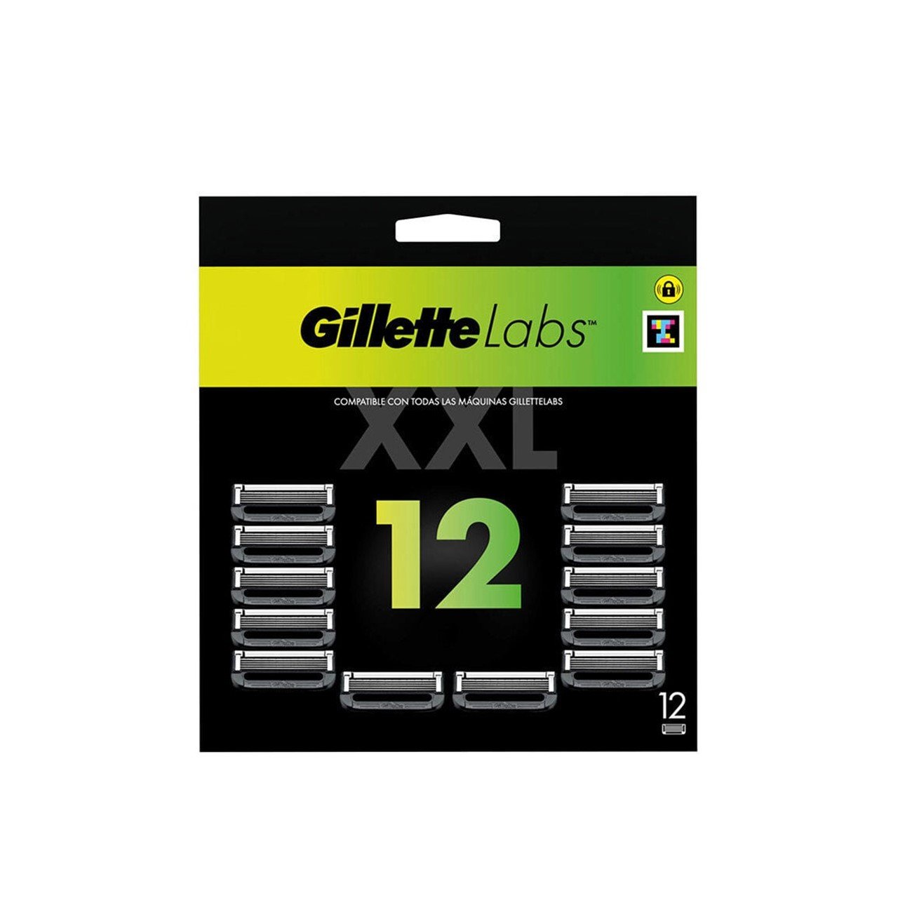 Gillette Labs with Exfoliating Bar Neon Night Edition + 5 Replacement ...