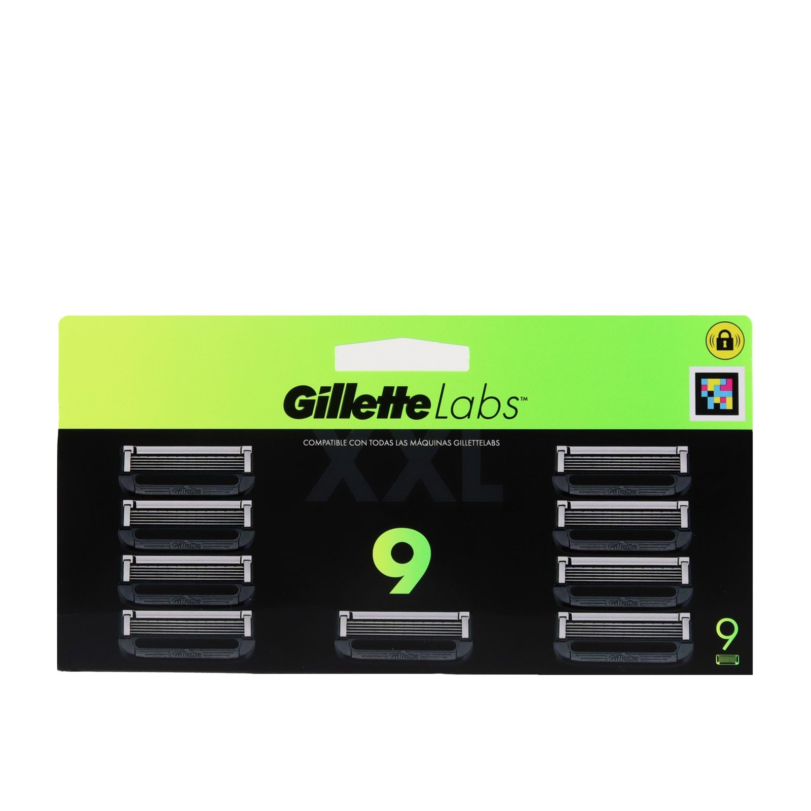 Gillette Labs With Exfoliating Bar Neon Night Edition + 5 Replacement ...