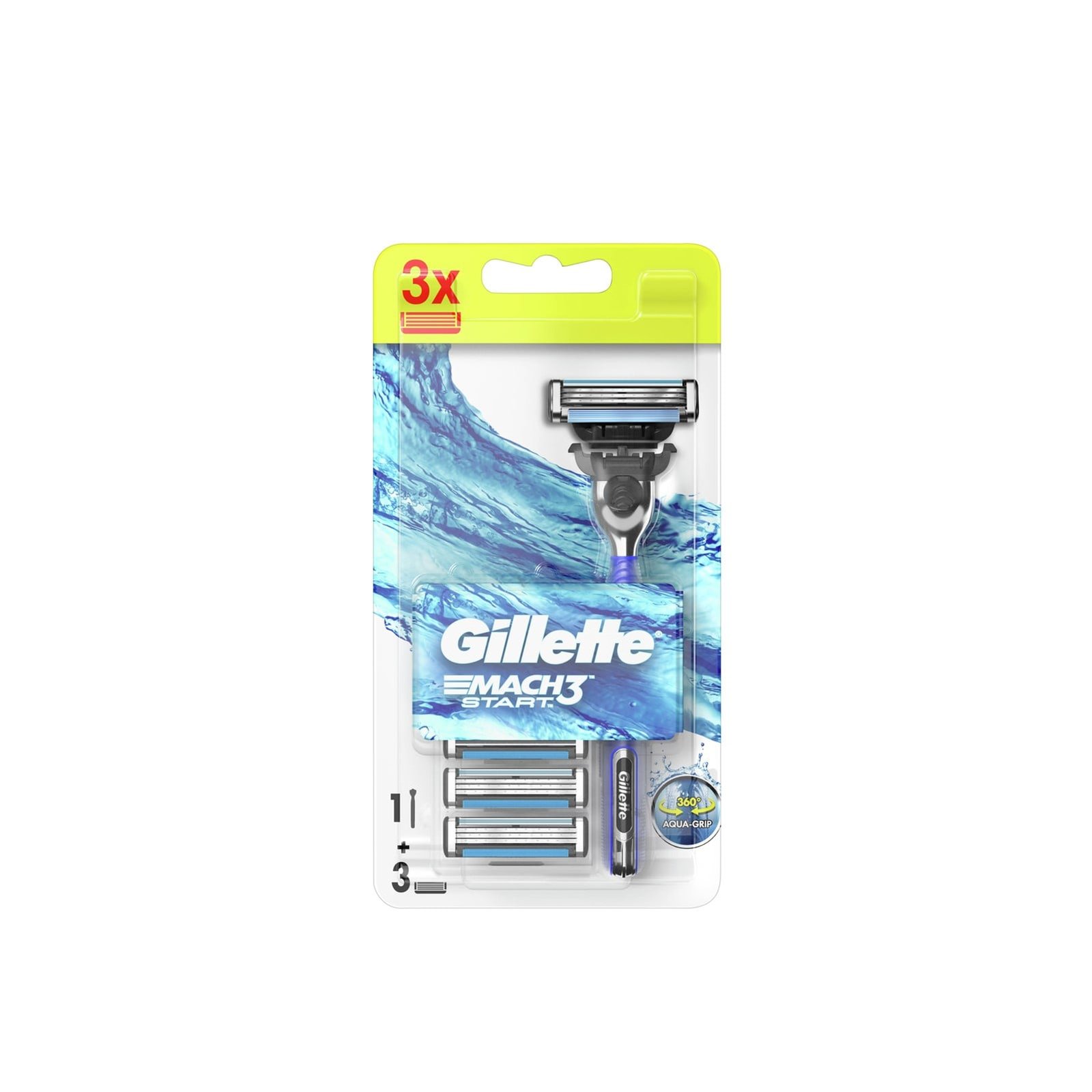 Gillette Mach3 Start Razor + Blades x3 México