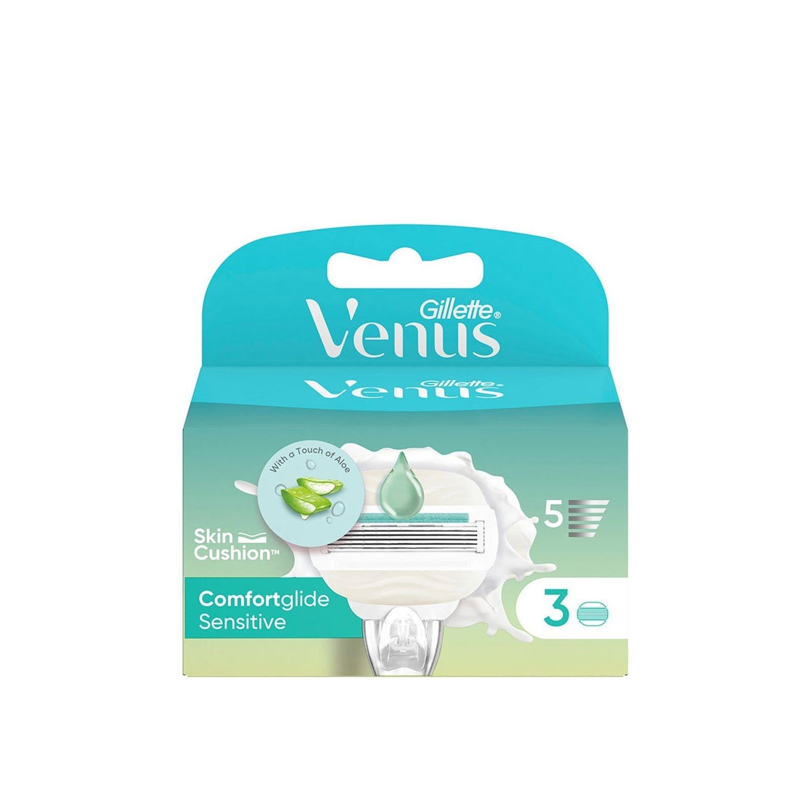 Gillette Venus ComfortGlide Sensitive Razor + 1 Replacement Blade Israel