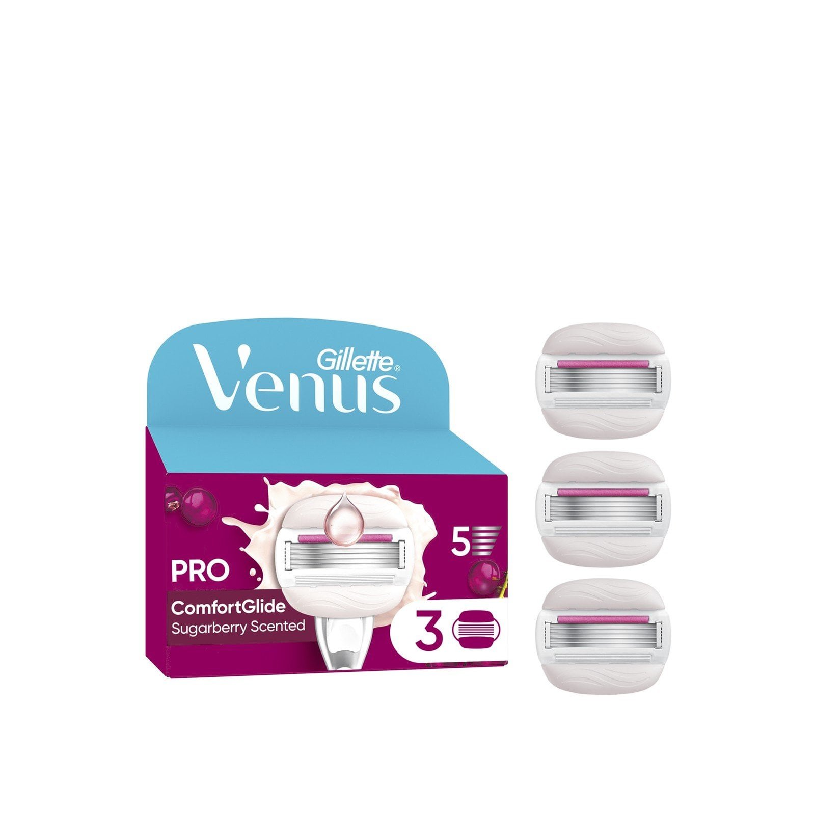 Gillette Venus Pro ComfortGlide Sugarberry Scented Razor Lithuania