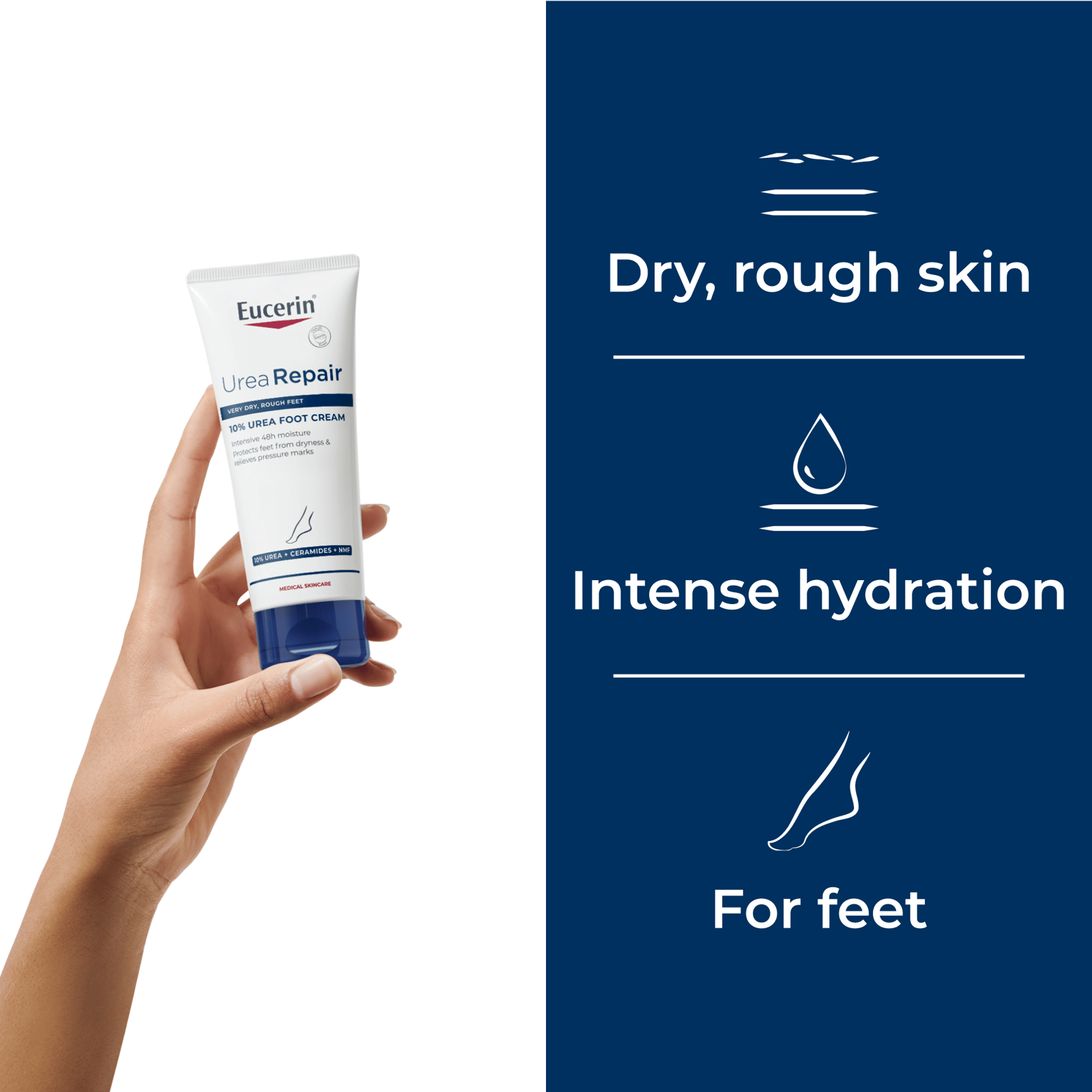 Eucerin UreaRepair Foot Cream 10% Urea 100ml (3.38floz) USA