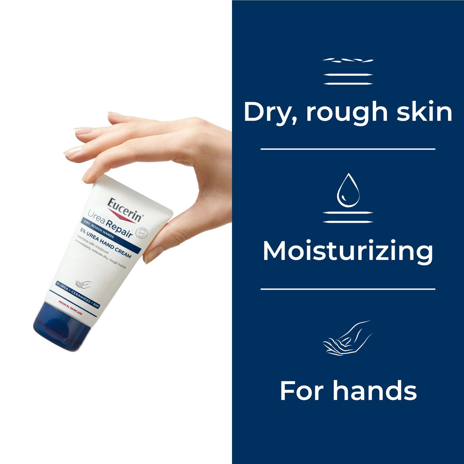Eucerin UreaRepair Plus Hand Cream 5% Urea 75ml (2.54floz) USA
