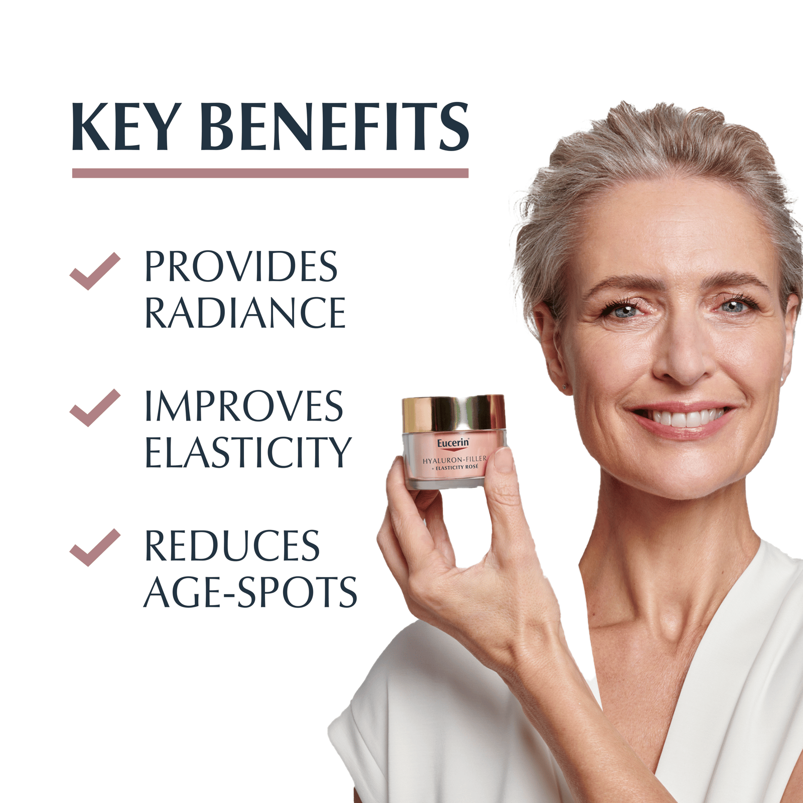 Eucerin Hyaluron-Filler + Elasticity Day Cream Rosé Spf30 50Ml Chile