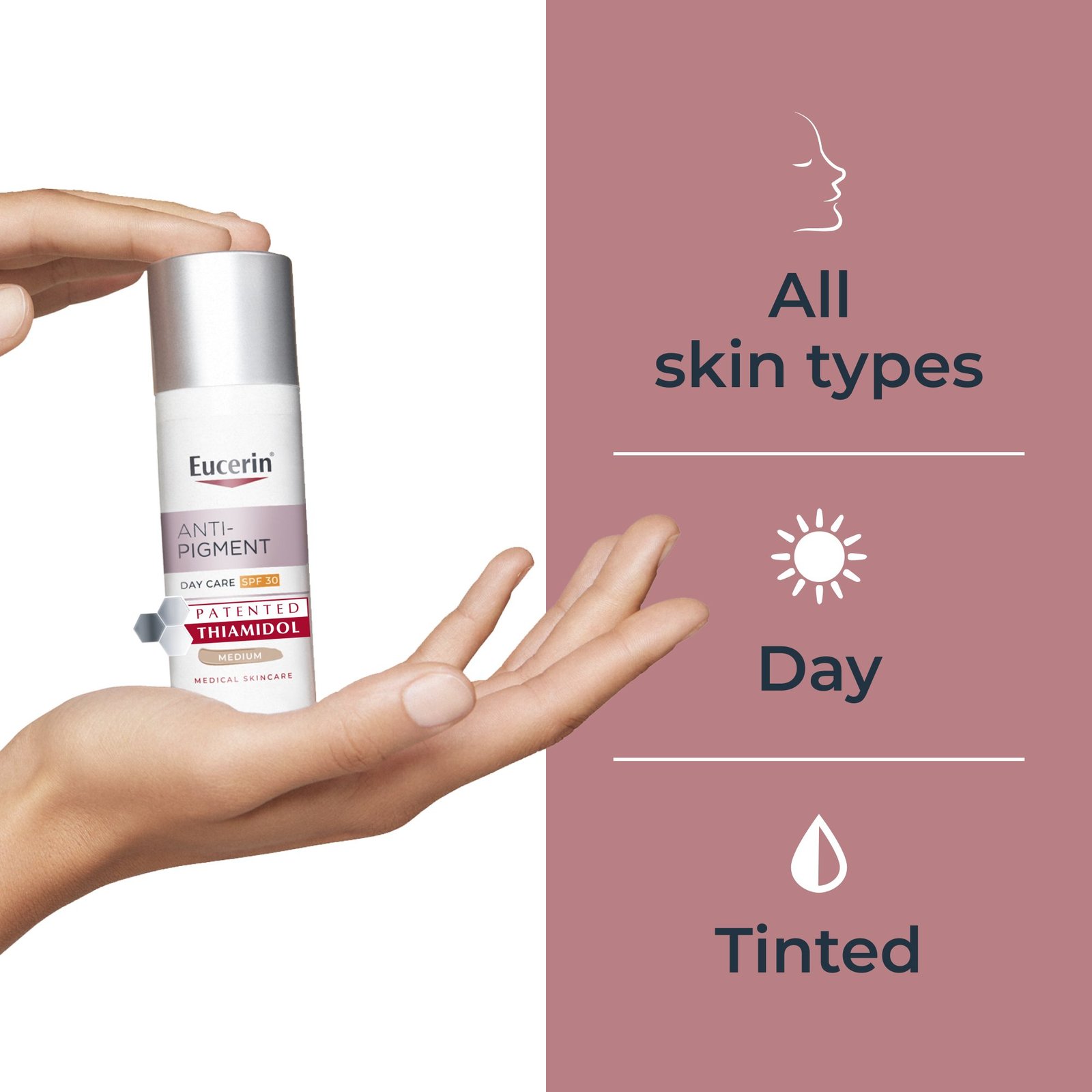 Eucerin Anti-Pigment Tinted Day Cream Spf30 Medium Dark Spots 50Ml México