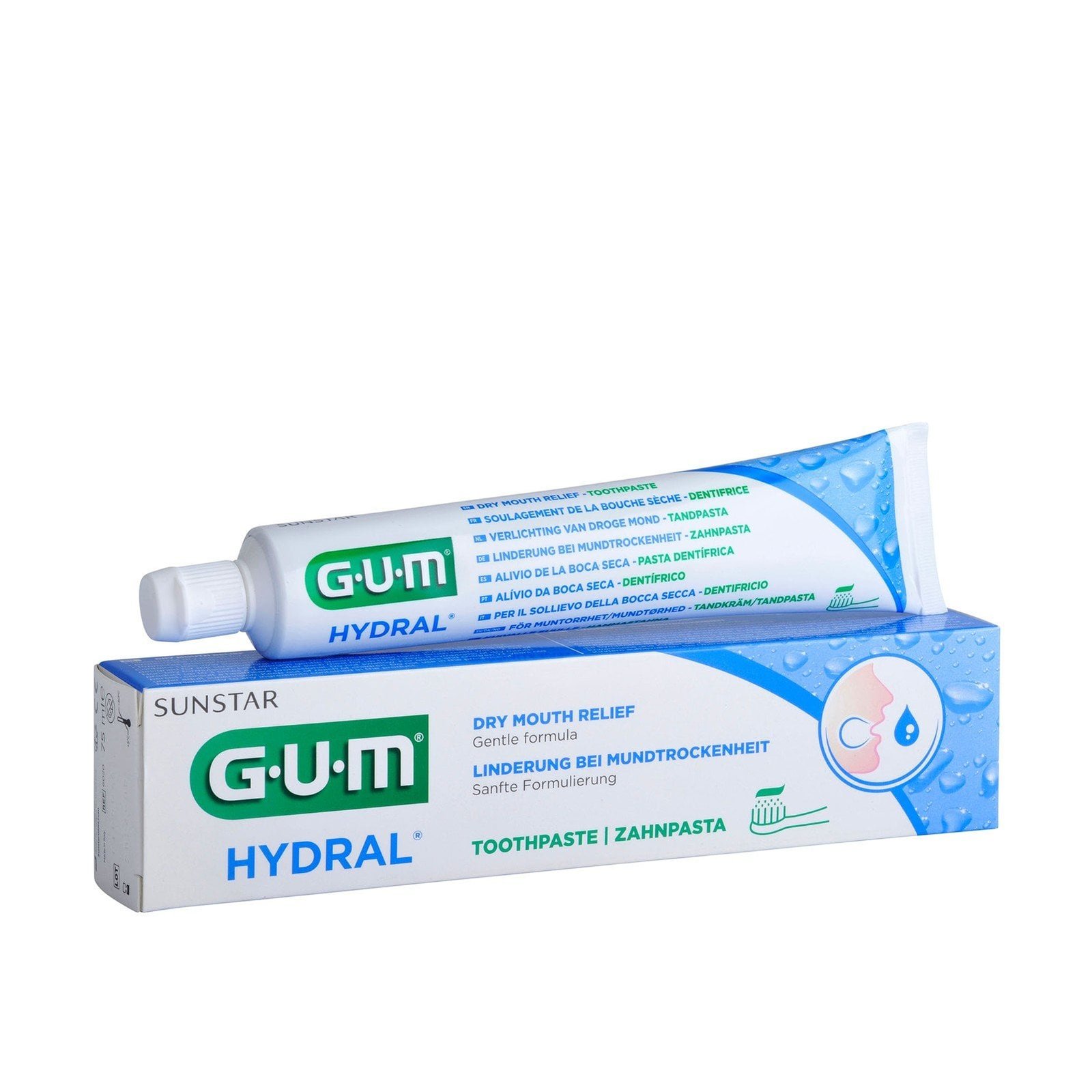 GUM Hydral Dry Mouth Relief Moisturizing Gel 50ml (1.69floz) USA