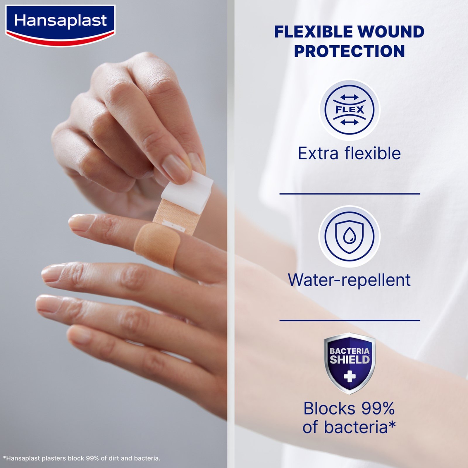 Hansaplast Elastic Extra Flexible Water Resistant Plasters Česko