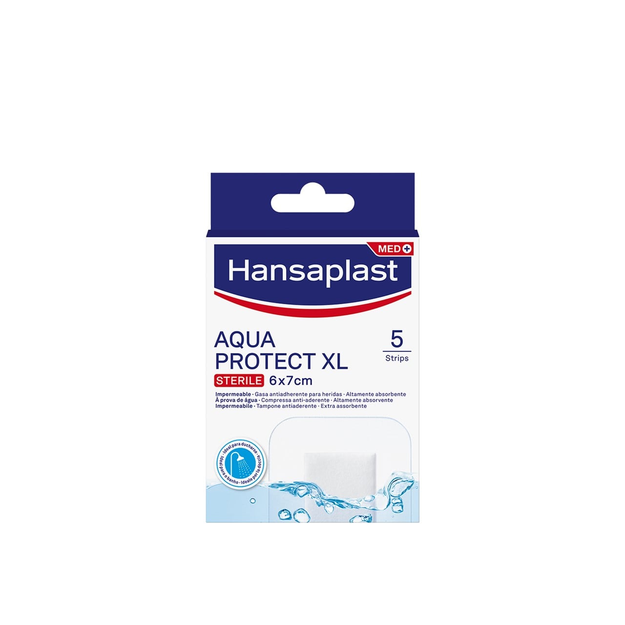 Hansaplast Med+ Aqua Protect XL Sterile Waterproof Wound Plasters x5 Qatar