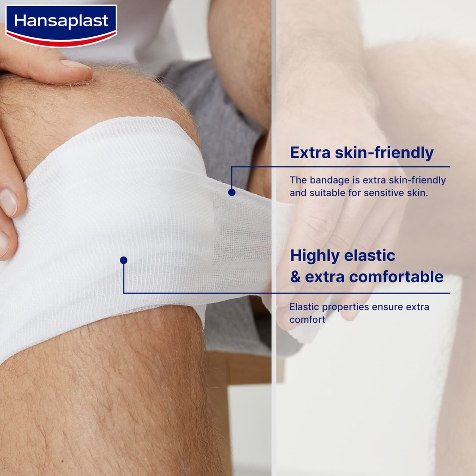 Hansaplast Med+ Elastic Fixation Bandage 4mx8cm x1 Kazakhstan