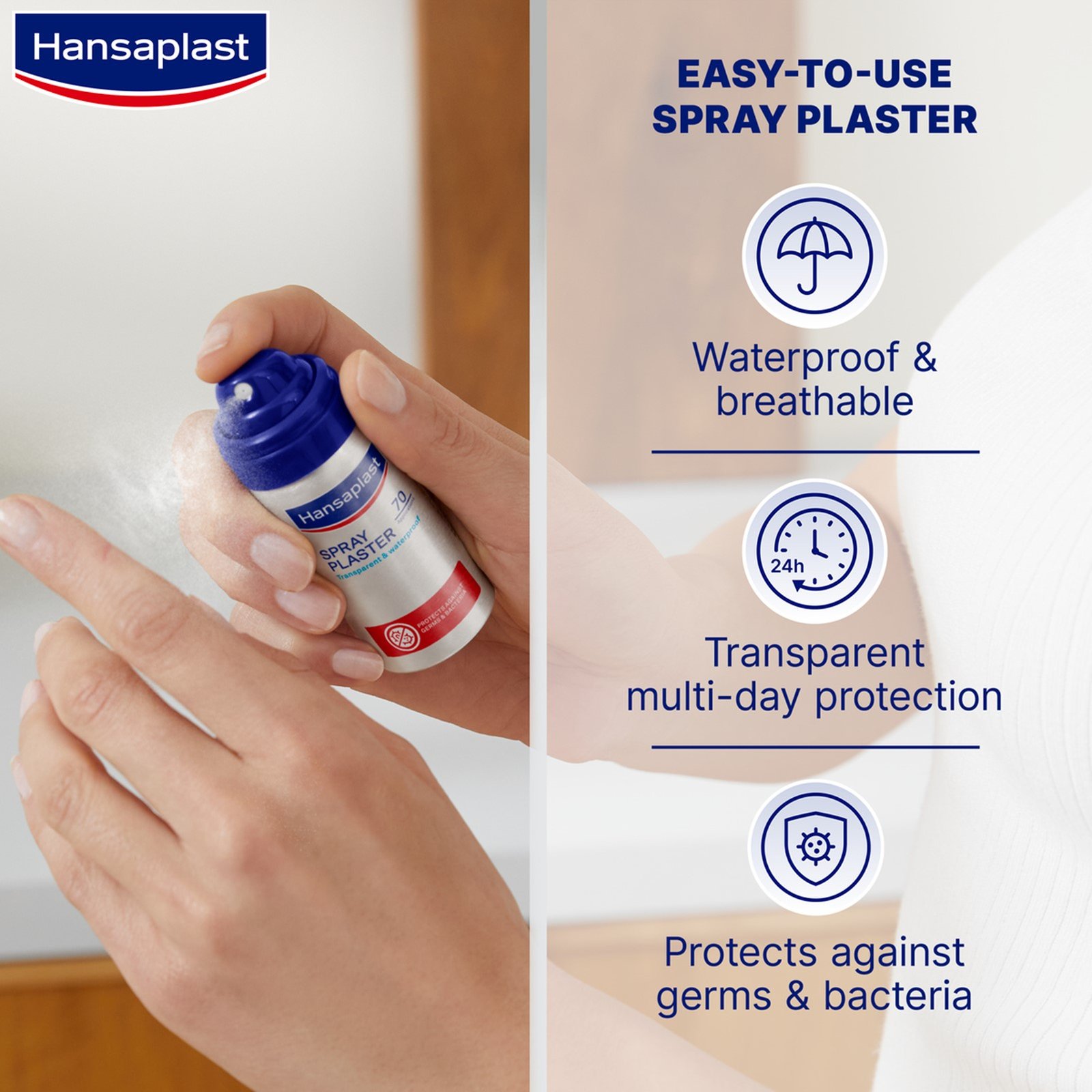 Hansaplast Spray Plaster 32.5ml (1.10floz) UK