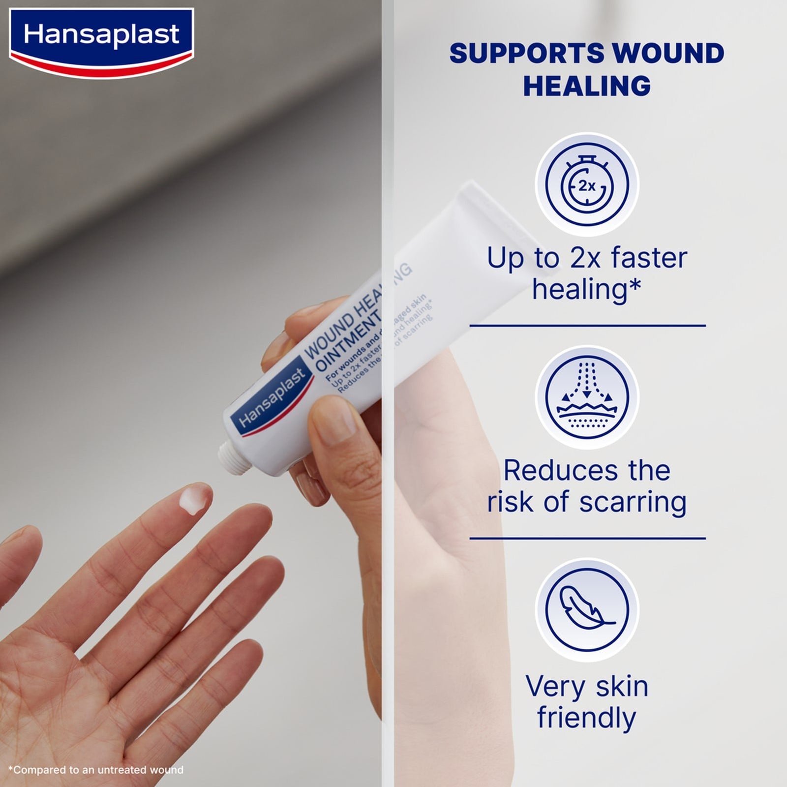 Hansaplast Wound Healing Ointment 50g (1.76floz) USA