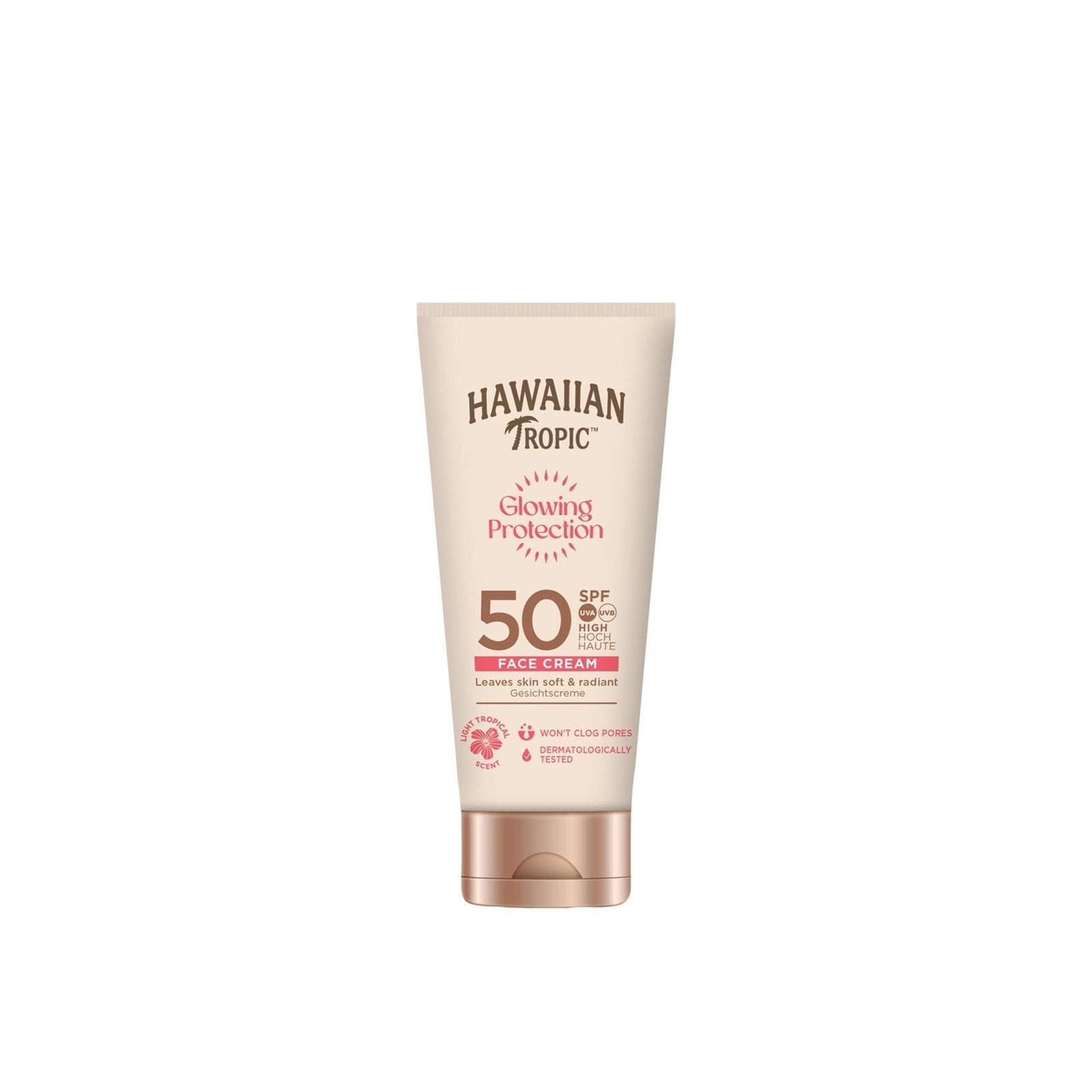 Hawaiian Tropic Glowing Protection Face Cream SPF50 50ml (1.69floz) USA