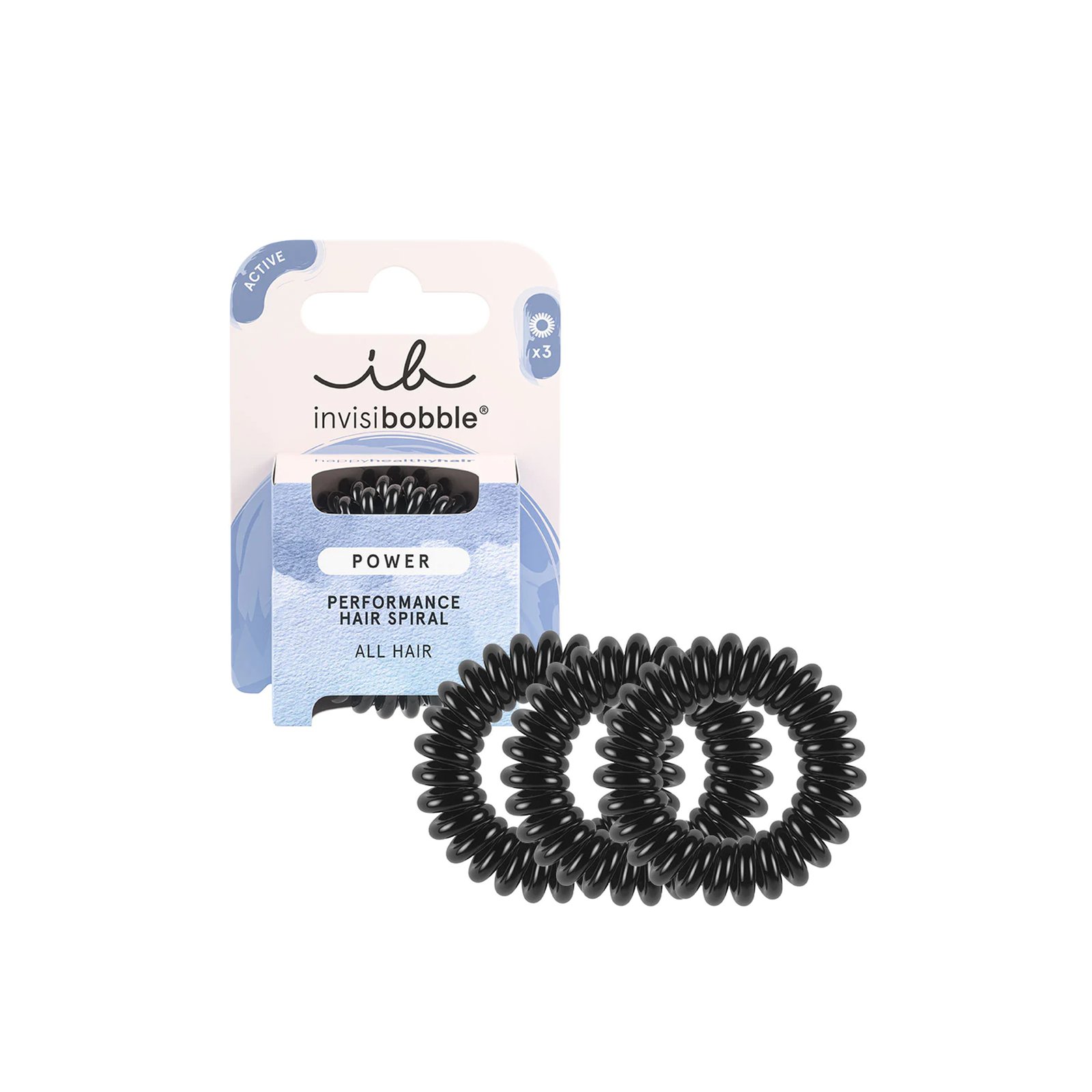 invisibobble Power Performance Hair Spiral True Black x3 Philippines