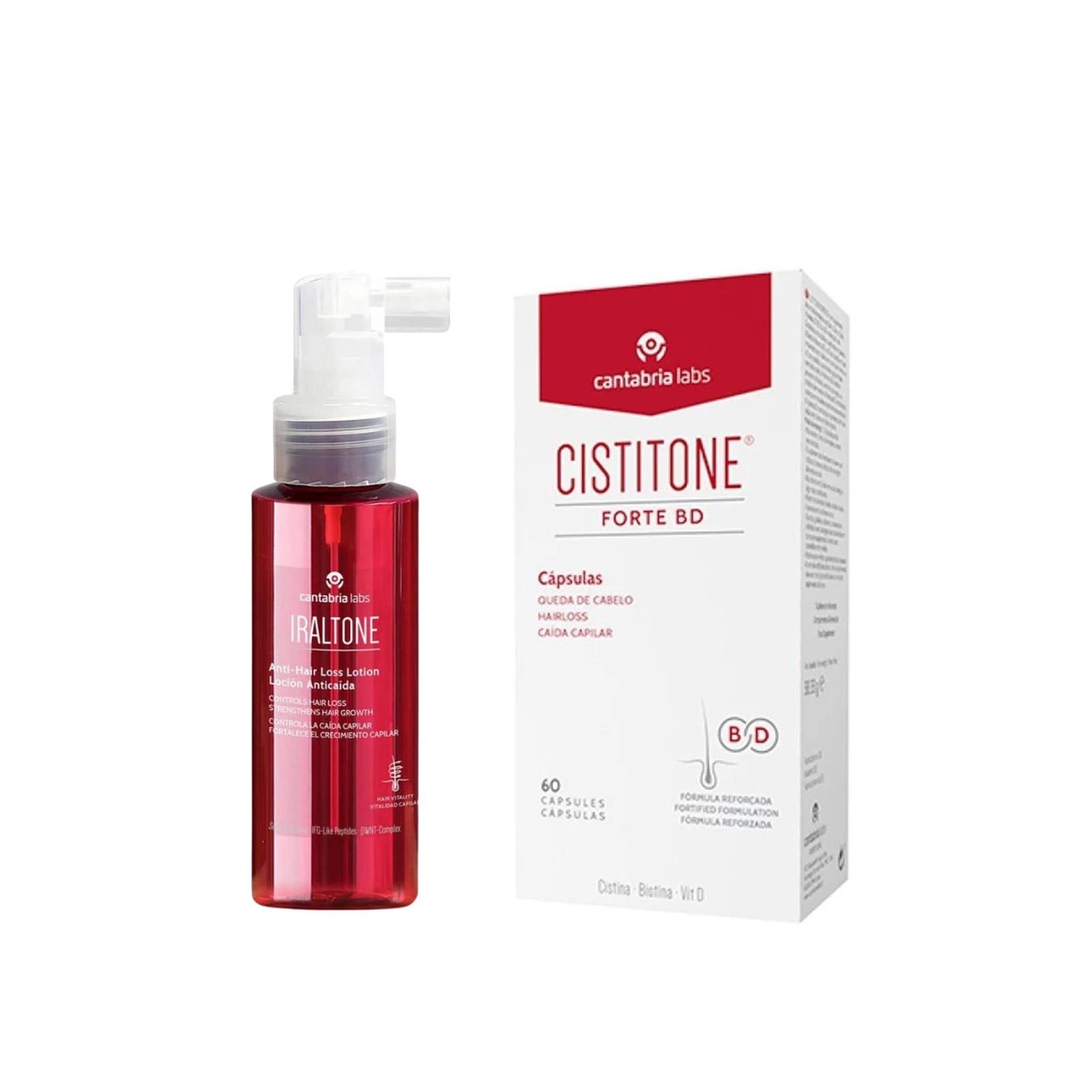 Iraltone Anti-Hair Loss Lotion 100ml + Cistitone Forte BD Hair Loss ...