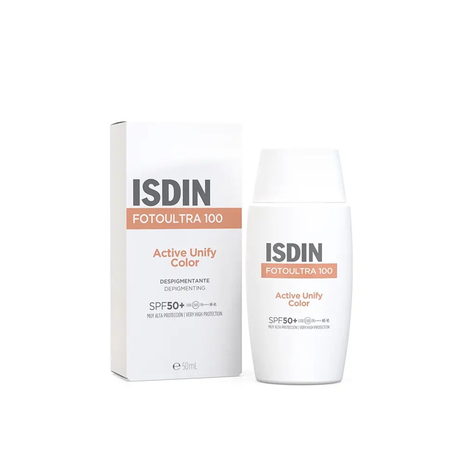 ISDIN FotoUltra 100 Active Unify Color Fusion Fluid SPF50+ Sunscreen ...