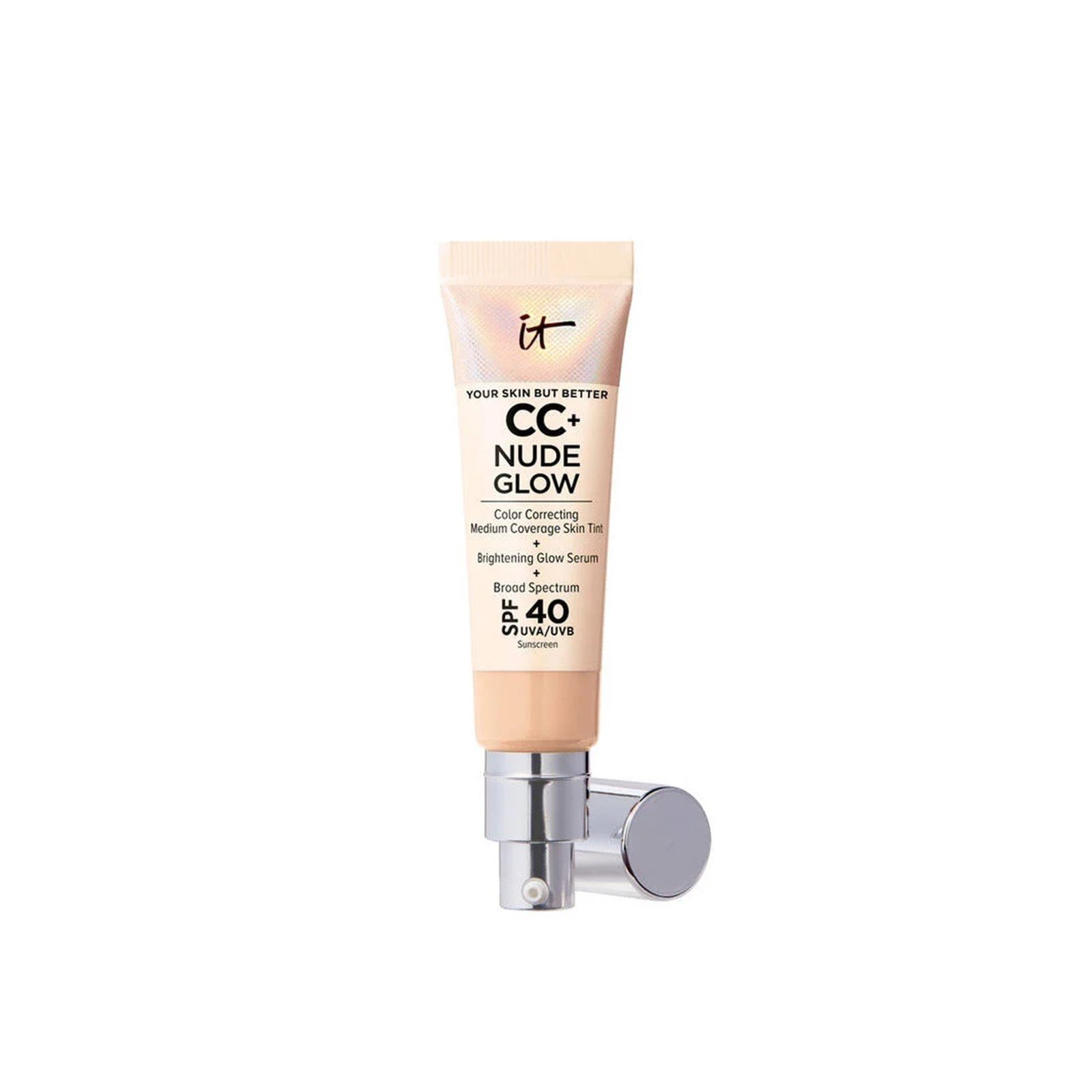 IT Cosmetics CC+ Nude Glow Lightweight Foundation SPF40 Light Medium ...